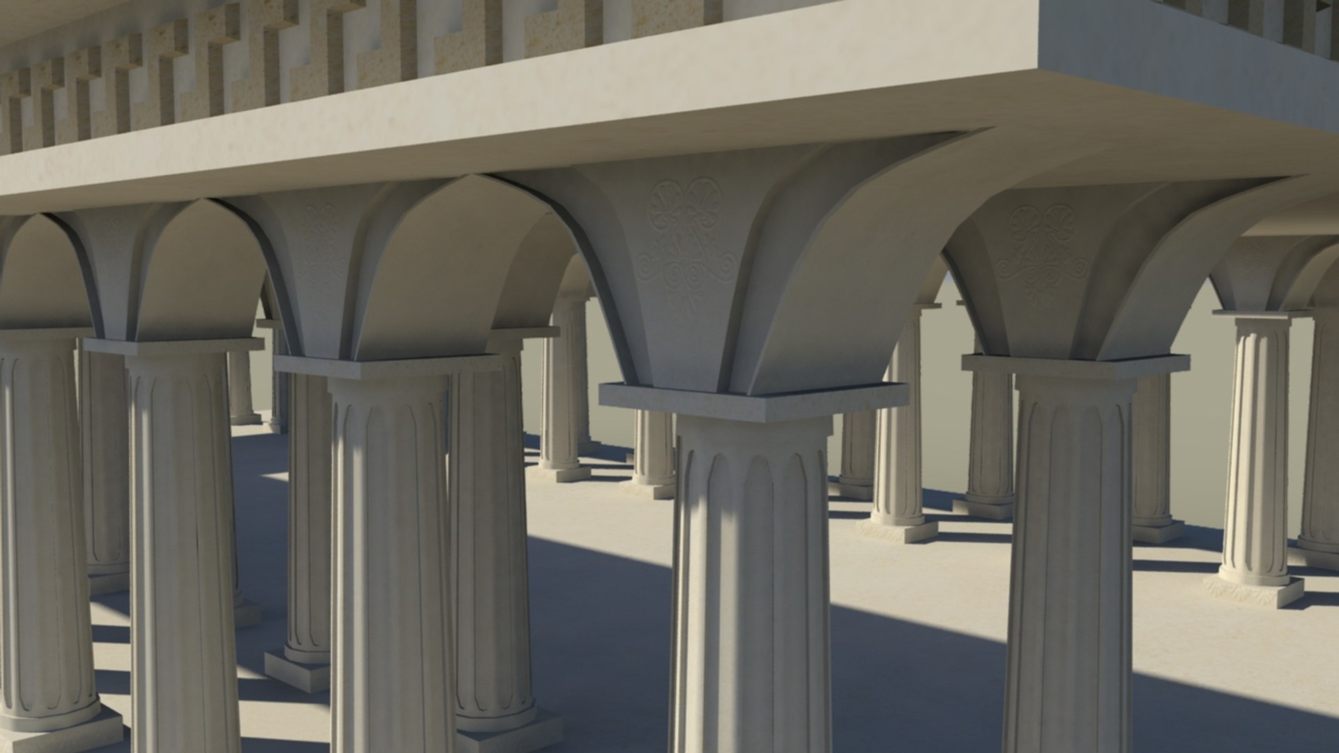 3ds Max Greek Temple