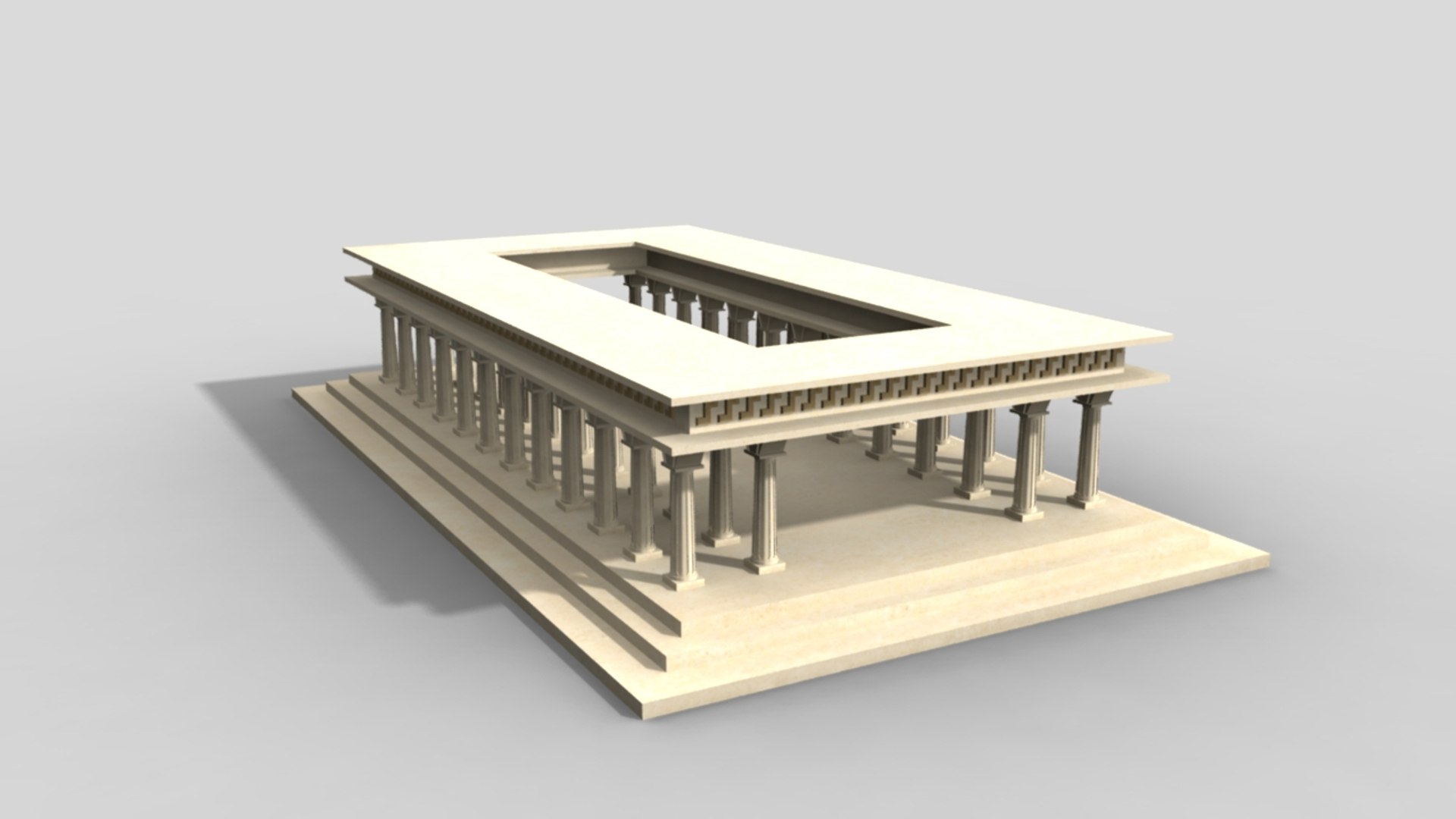 3ds Max Greek Temple