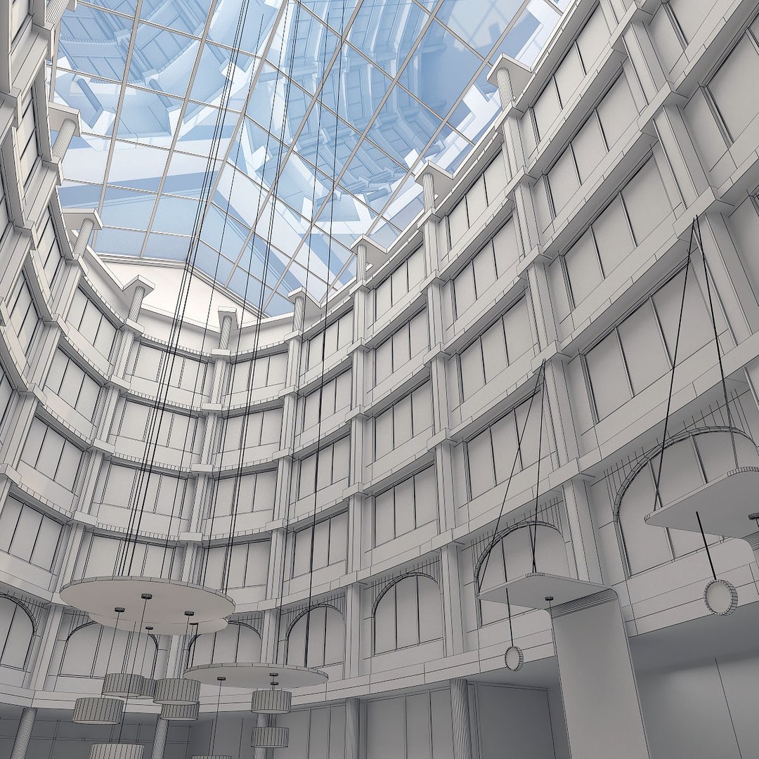 3d Model Atrium Interior