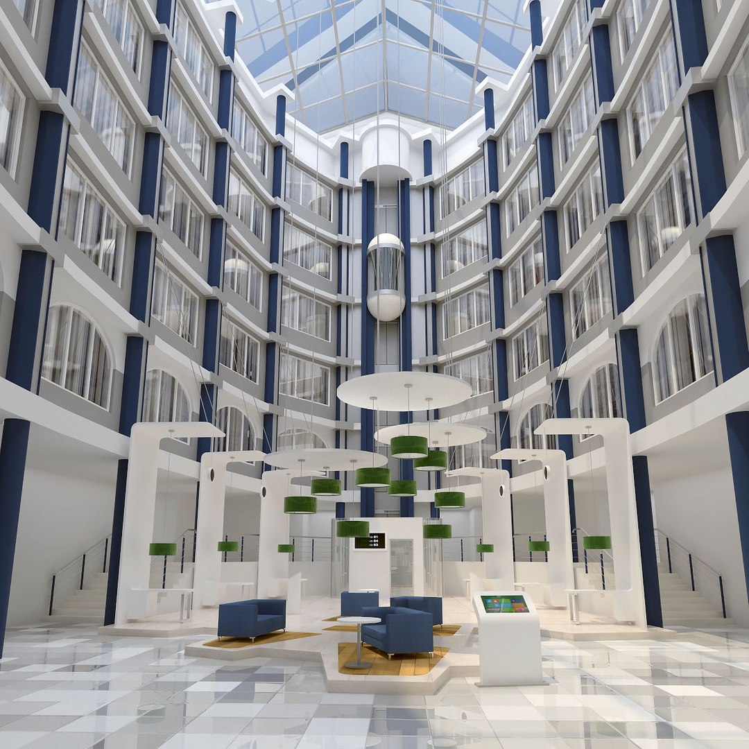 3d Model Atrium Interior