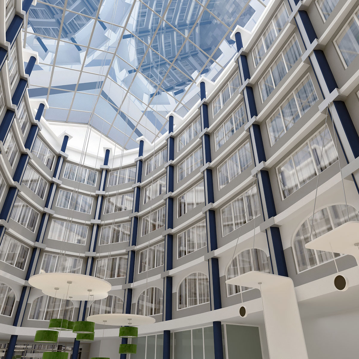 3d model atrium interior