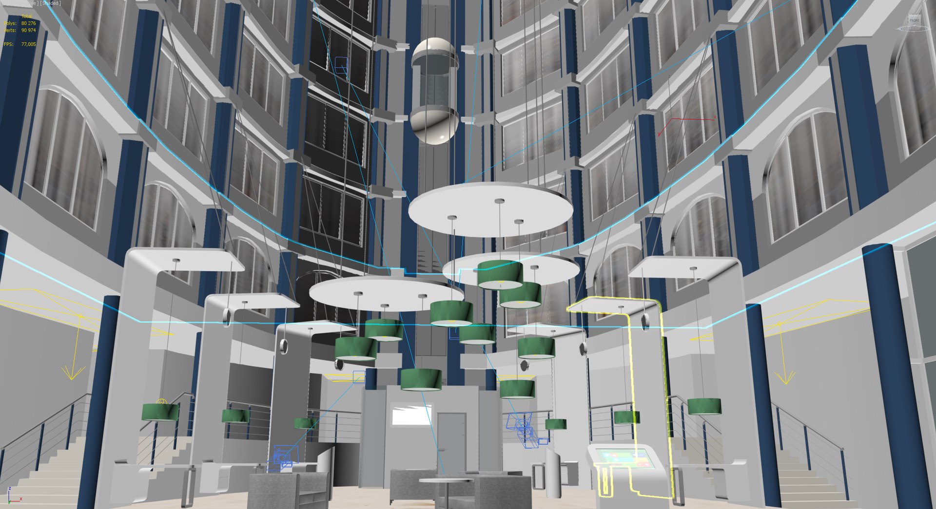 3d Model Atrium Interior