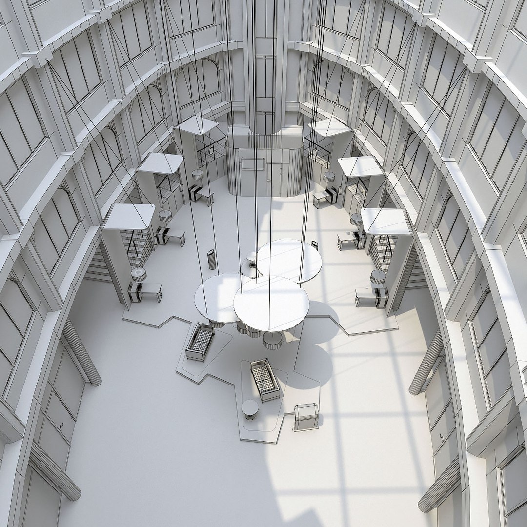 3d Model Atrium Interior
