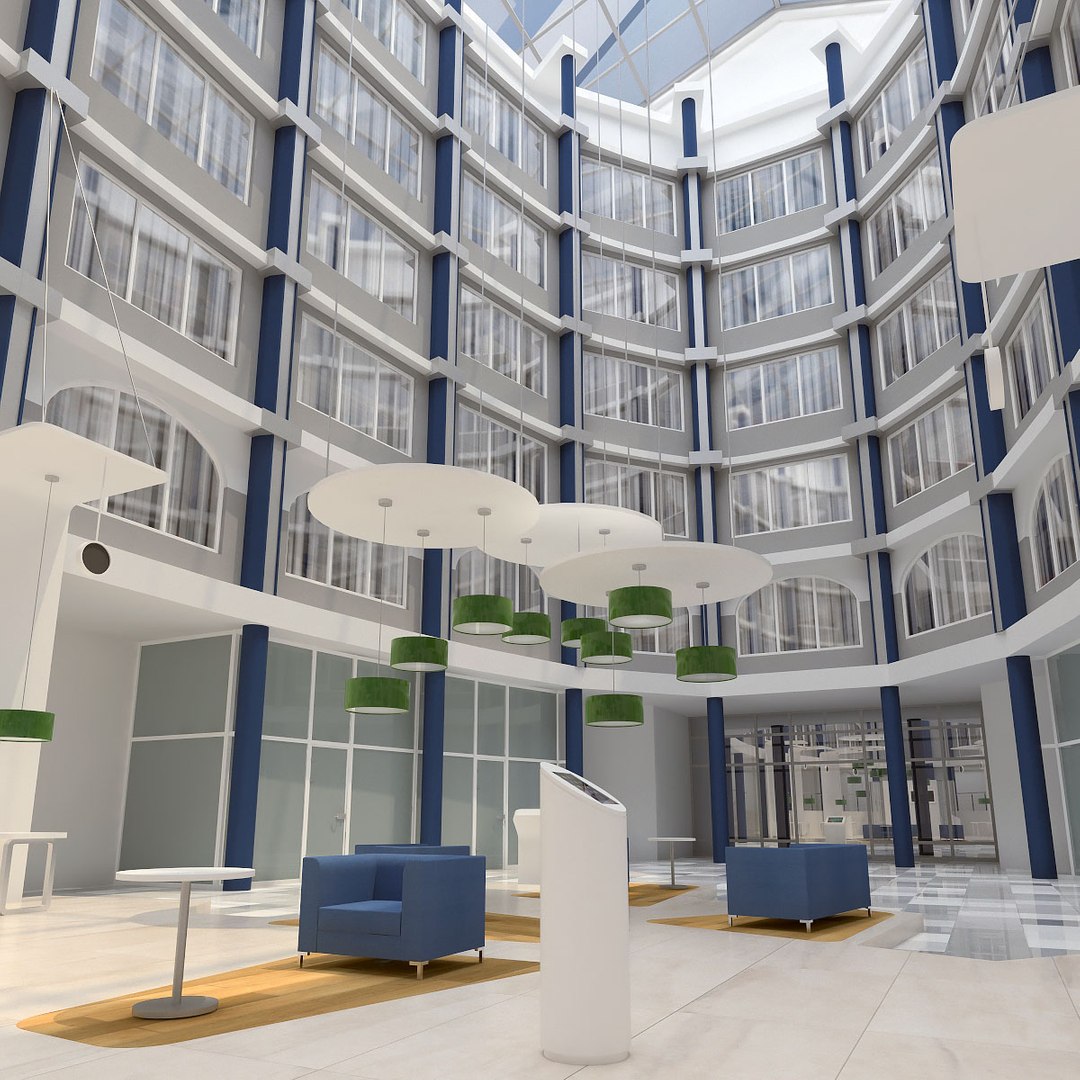 3d Model Atrium Interior
