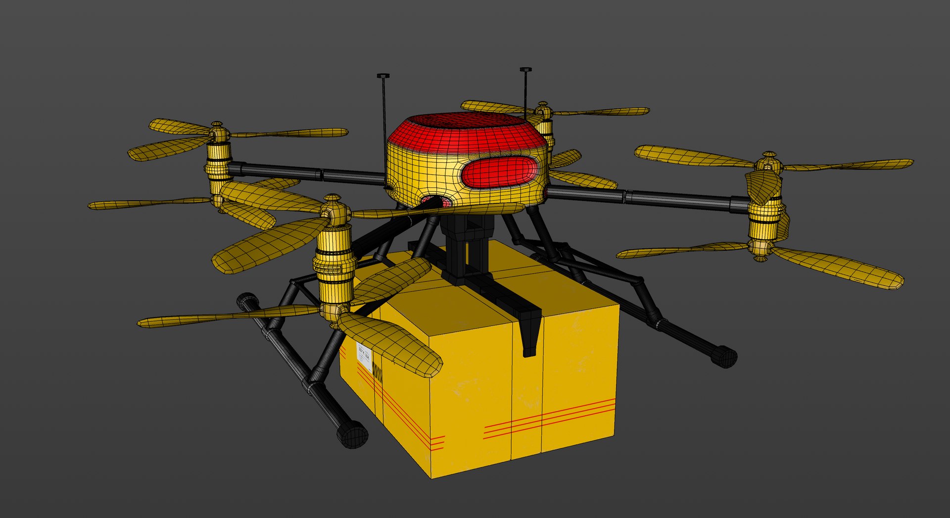 3D Smart Delivery Drone - TurboSquid 2280512
