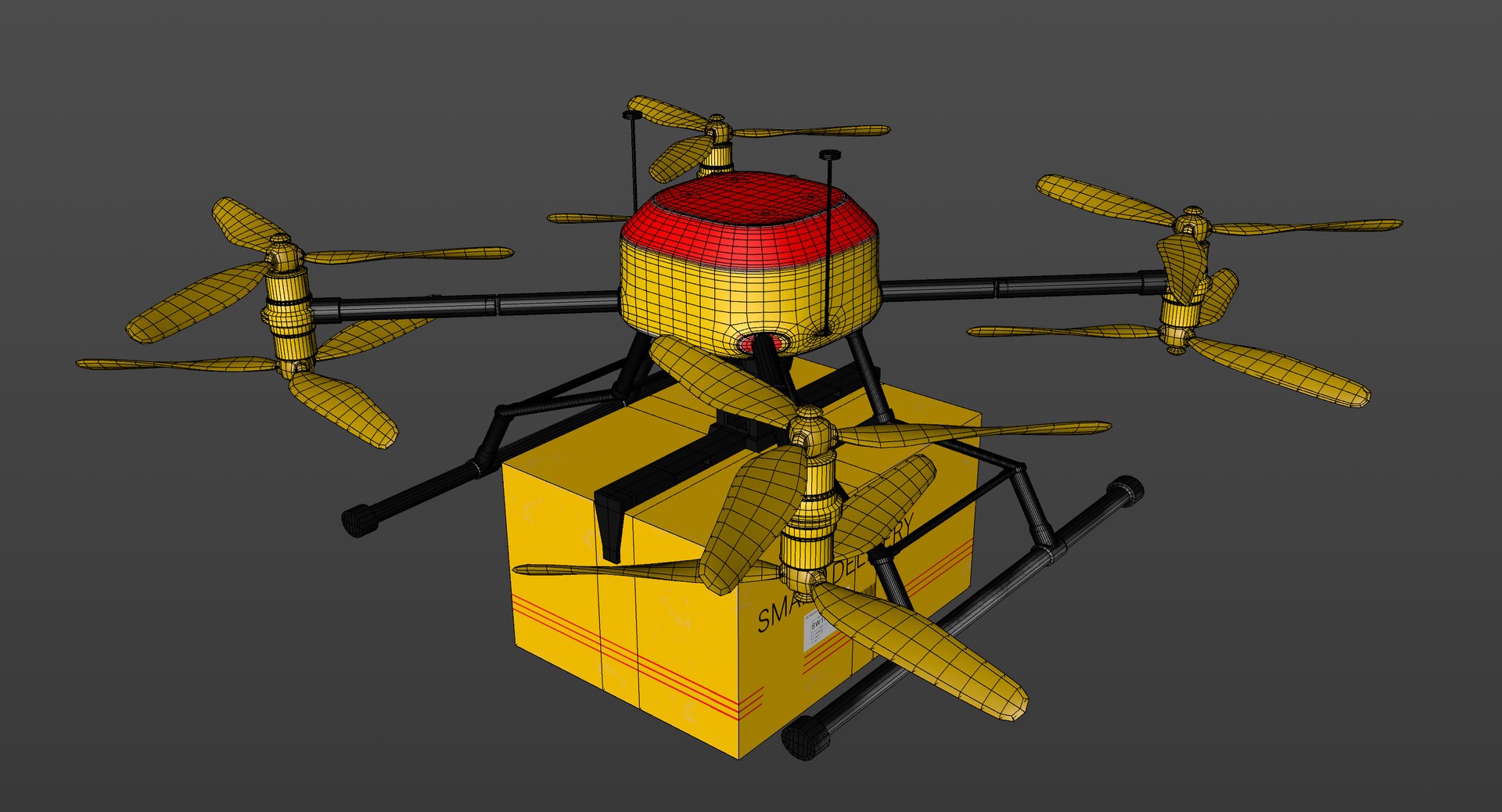 3D Smart Delivery Drone - TurboSquid 2280512