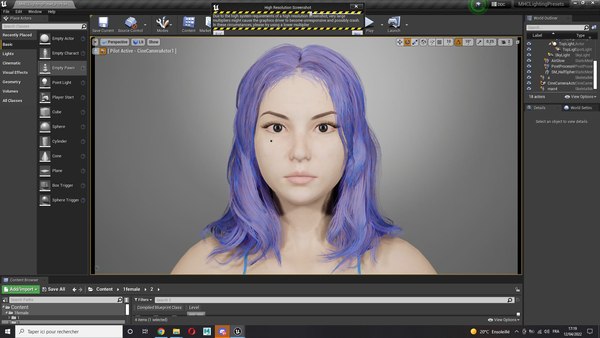 Realistic Female Game Ready Modelo 3D - TurboSquid 1881850