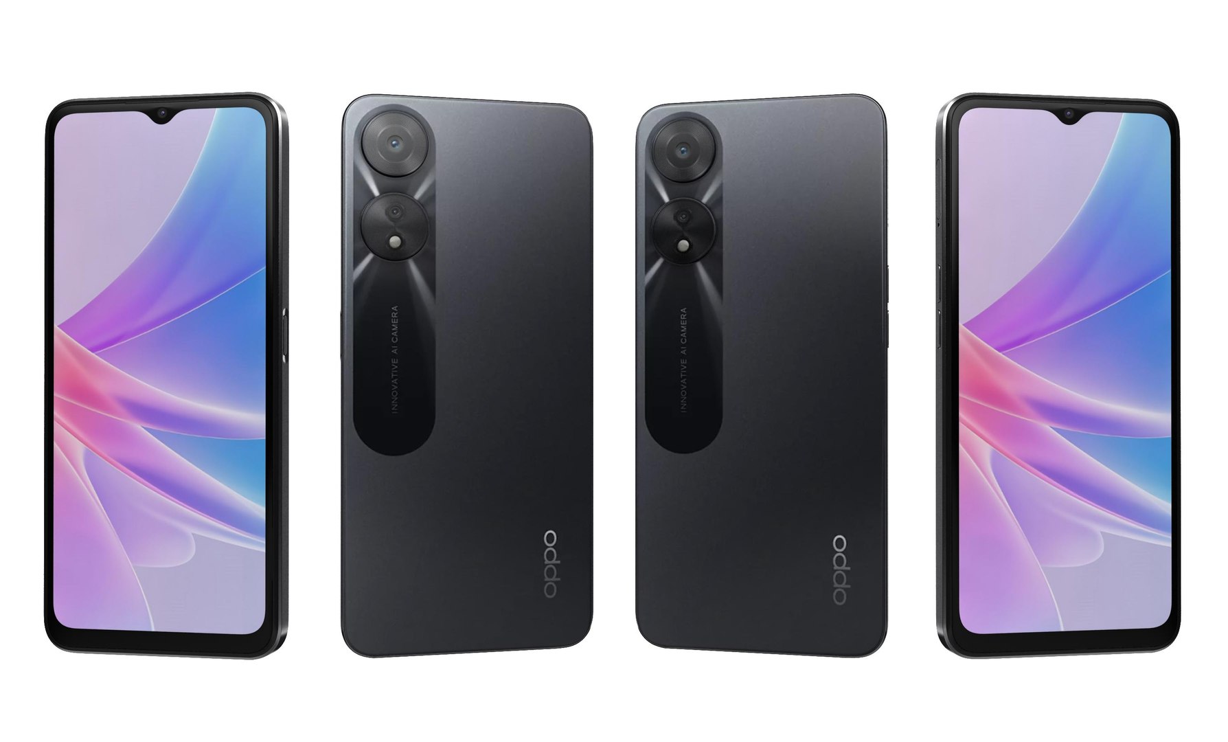 Oppo A58 All Colors 3D model - TurboSquid 1997803