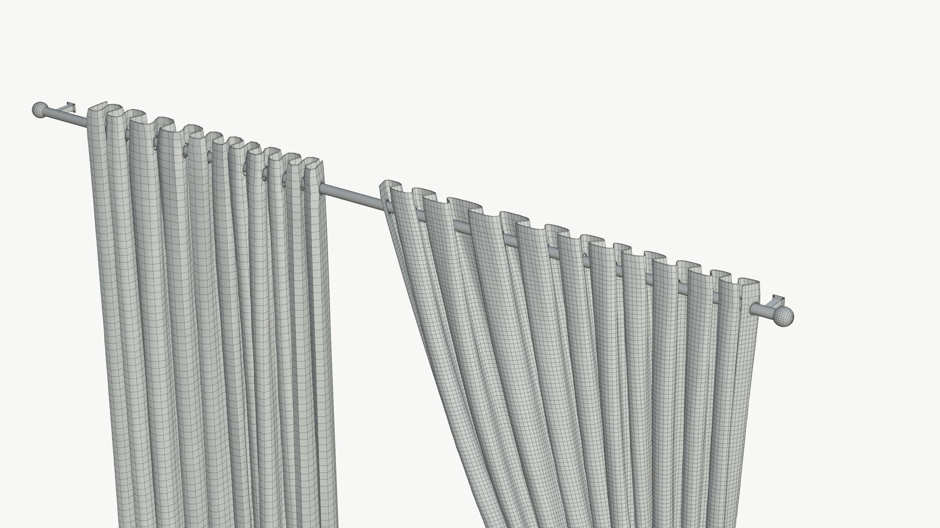 3D Curtain Realistic Red Velvet - TurboSquid 2075844
