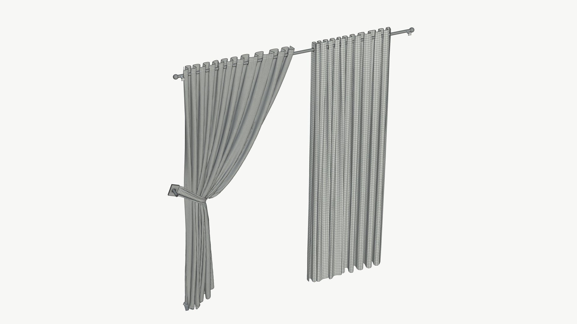 3D Curtain Realistic Red Velvet - TurboSquid 2075844