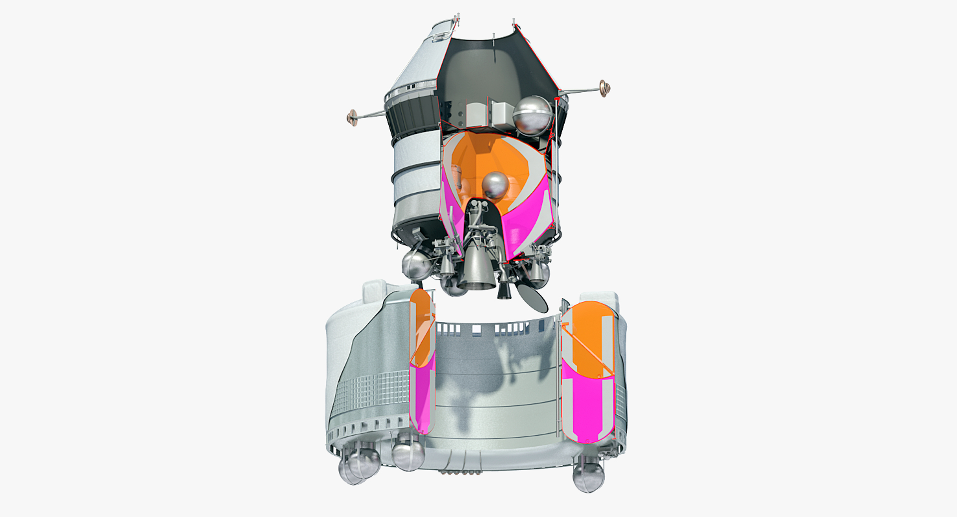 Briz-m Breeze-m Upper Stage 3D Model - TurboSquid 1158017