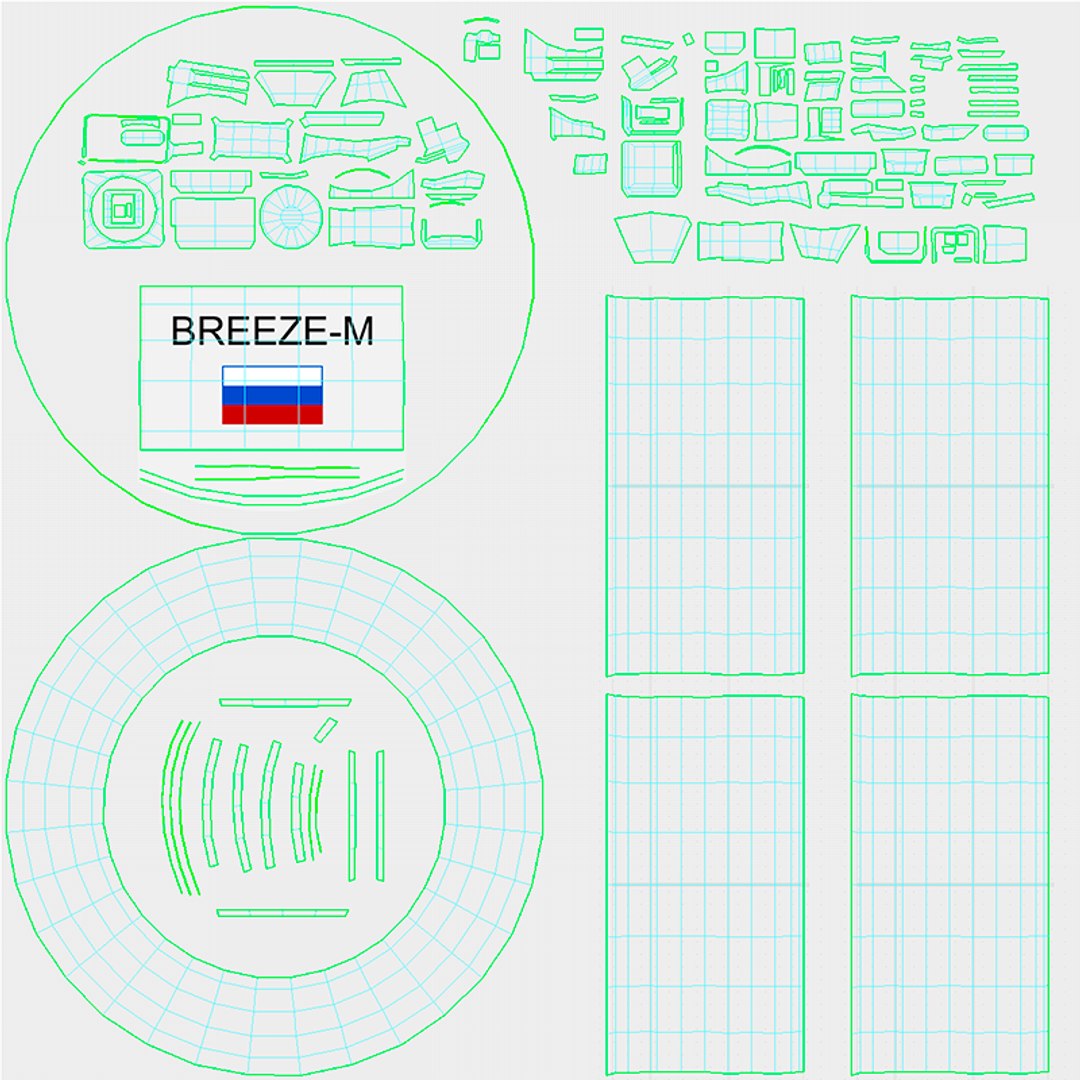 Briz-m breeze-m upper stage 3D model - TurboSquid 1158017