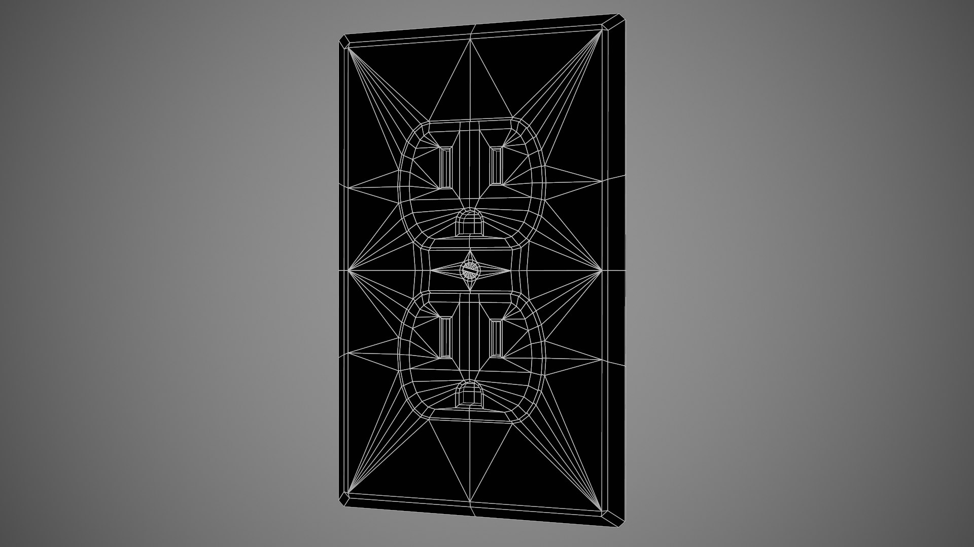 Double Plug Electrical Wall Outlet 3D Model - TurboSquid 1730901