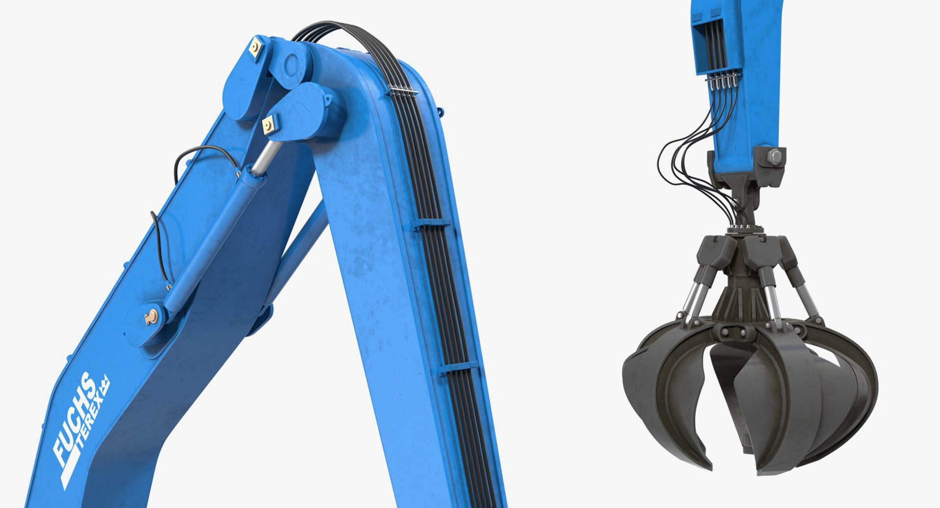 Handler terex fuchs mhl360 3D model - TurboSquid 1337507