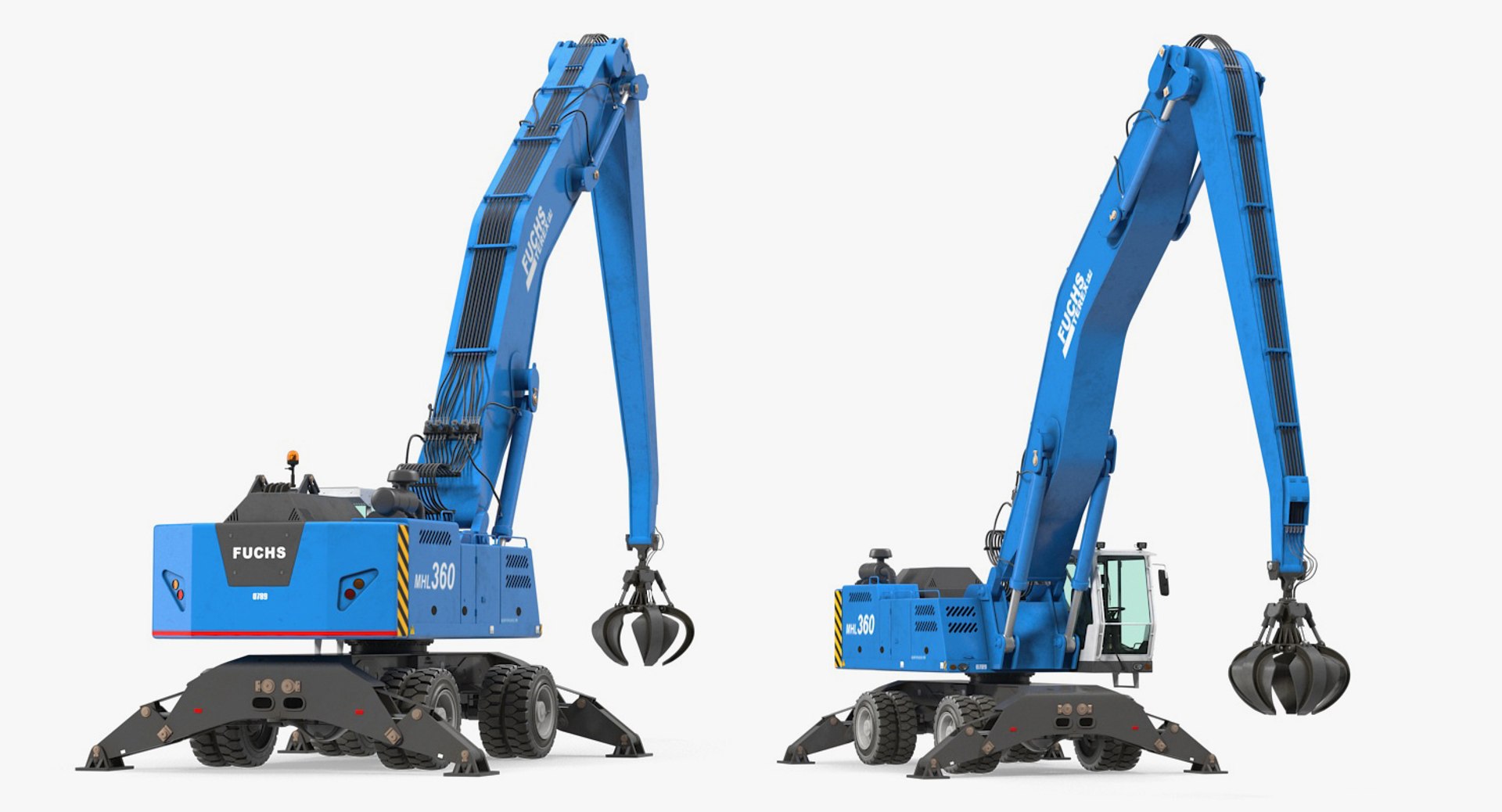 Handler terex fuchs mhl360 3D model - TurboSquid 1337507