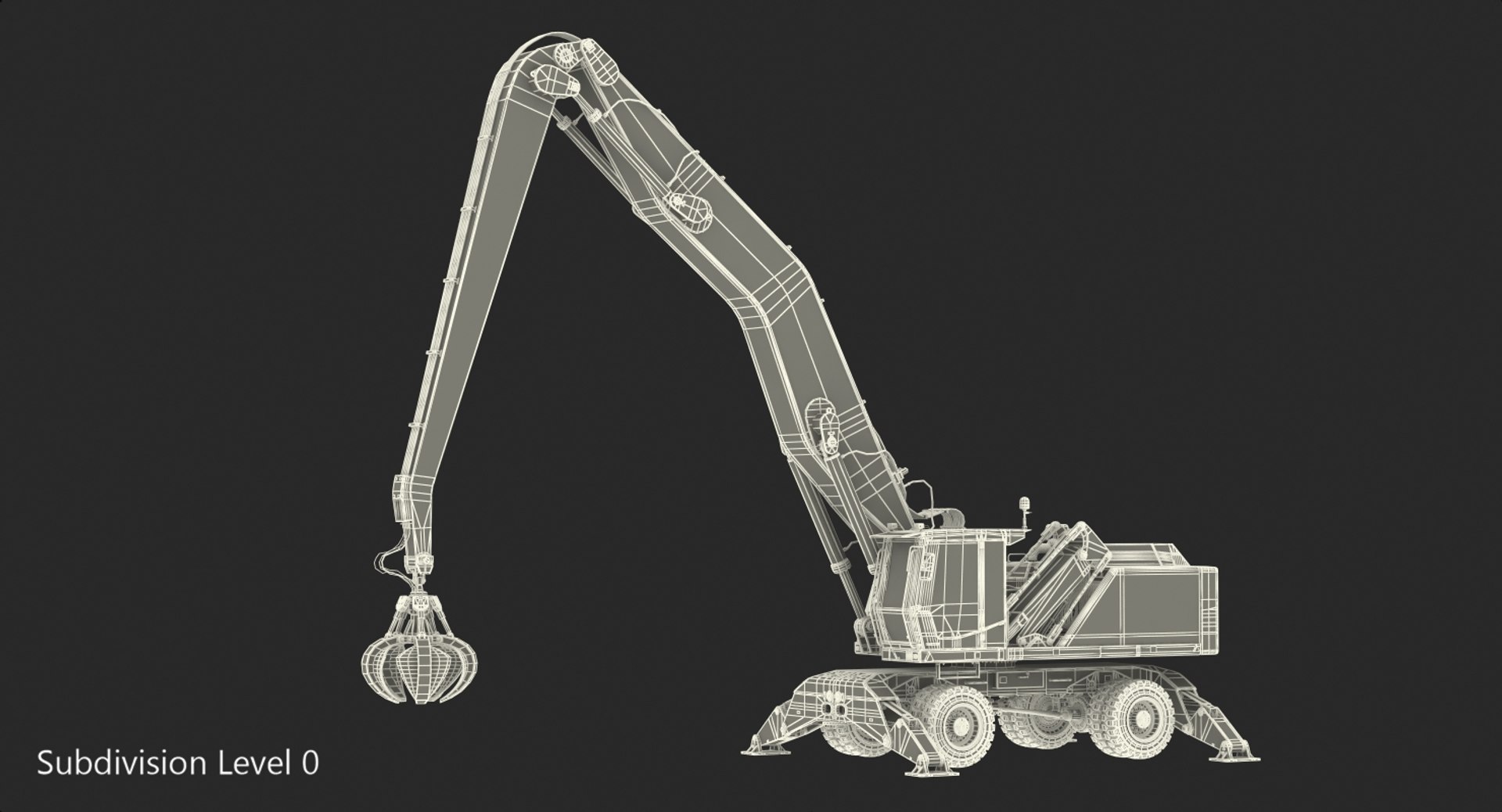 Handler terex fuchs mhl360 3D model - TurboSquid 1337507