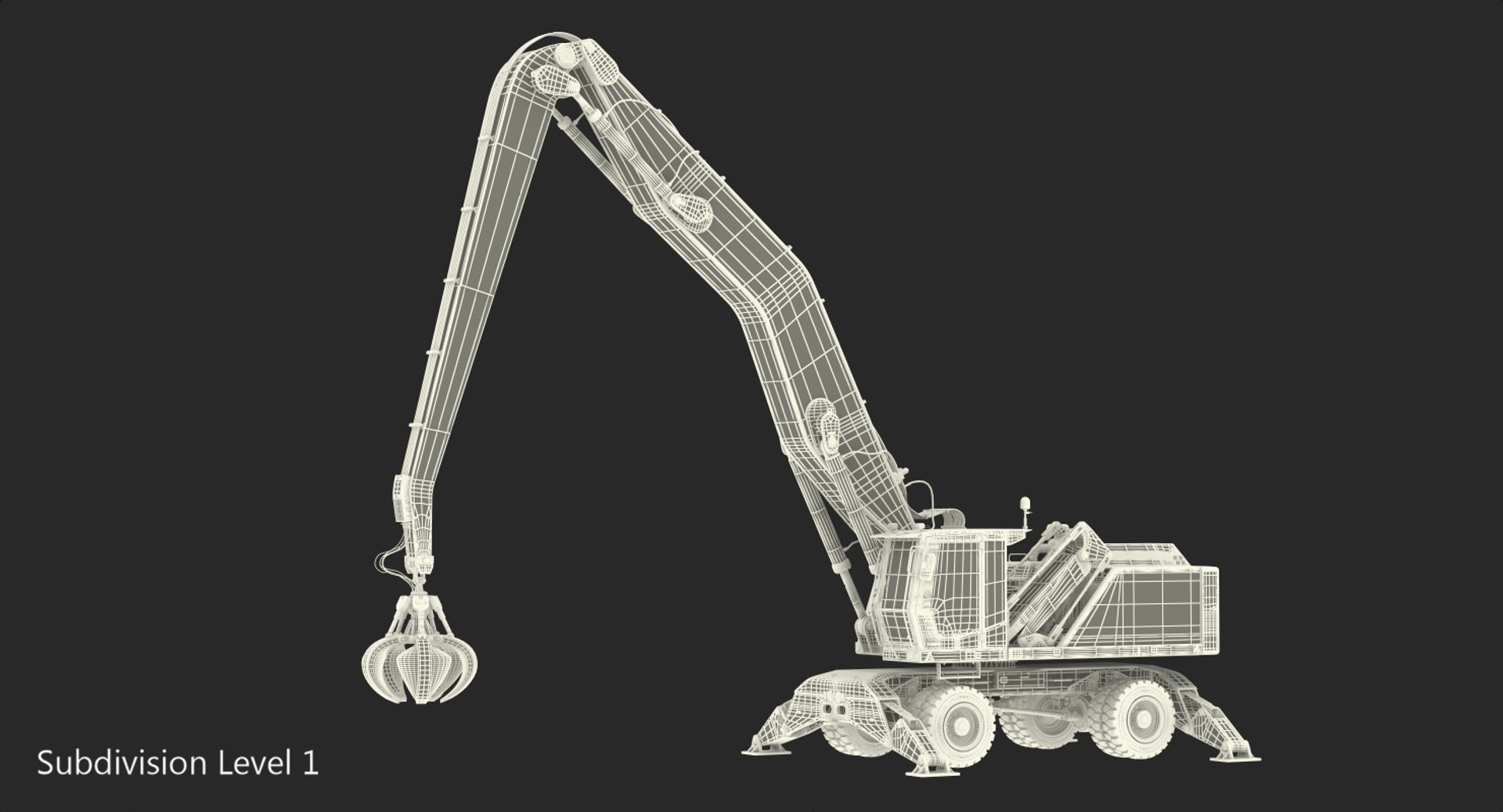 Handler terex fuchs mhl360 3D model - TurboSquid 1337507