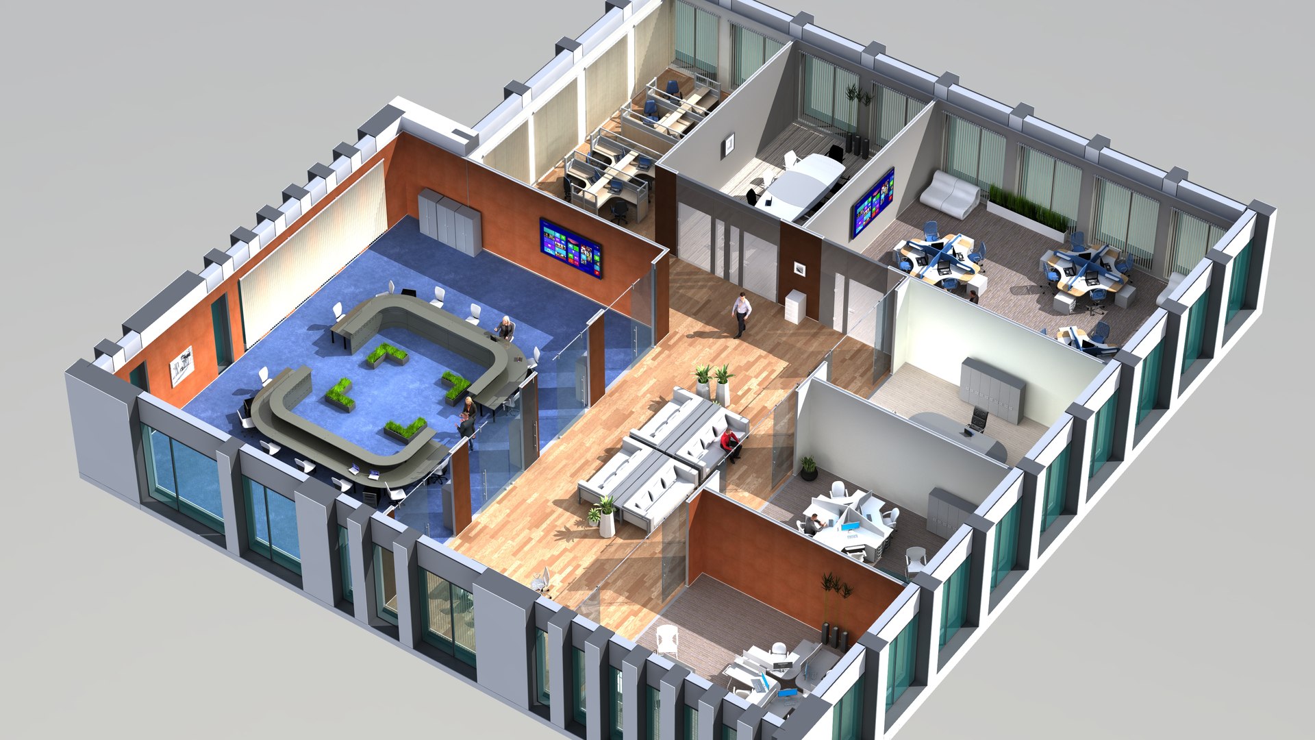 3d-scenes - office 03 3D model - TurboSquid 1420311