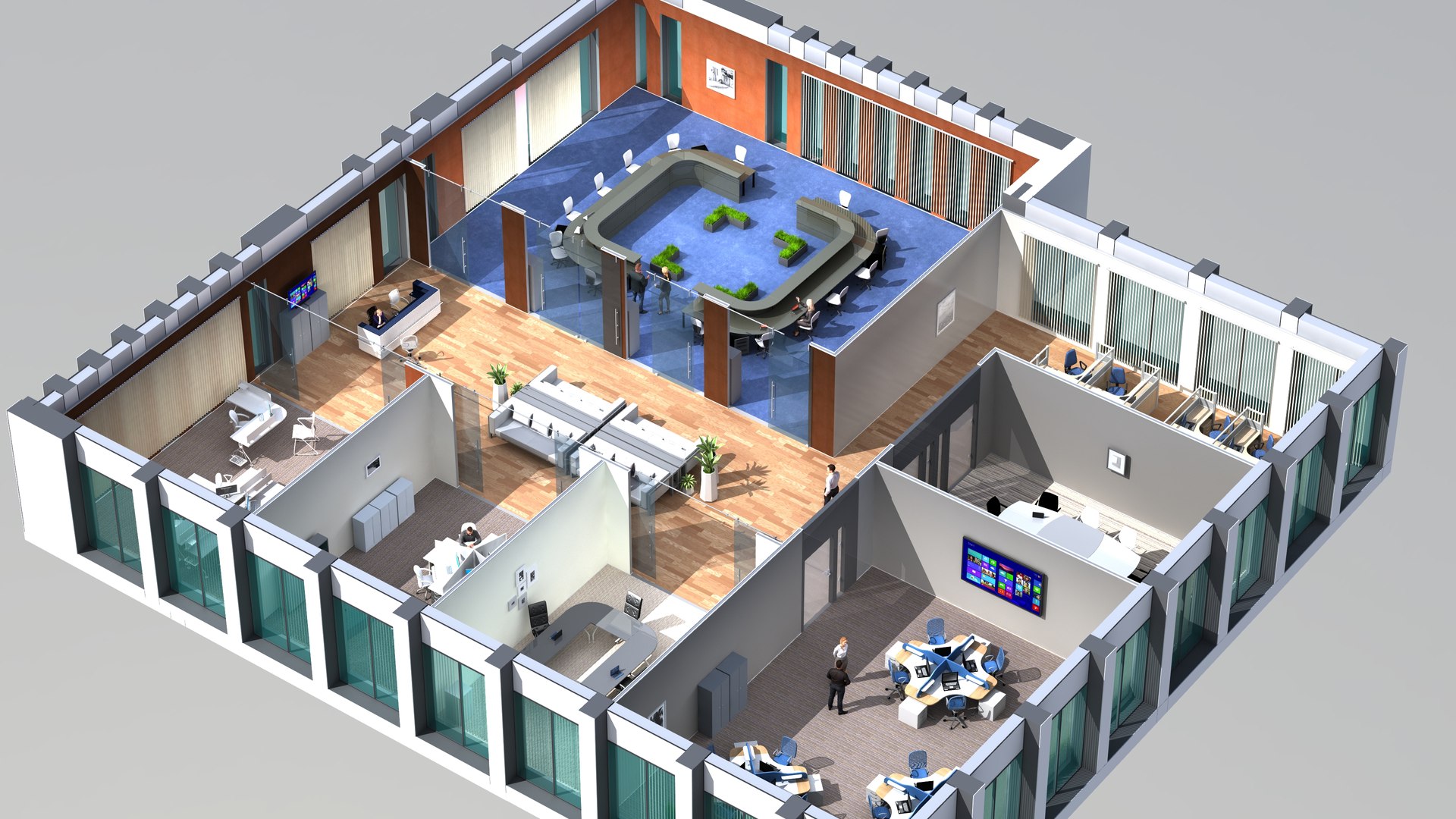 3d-scenes - office 03 3D model - TurboSquid 1420311