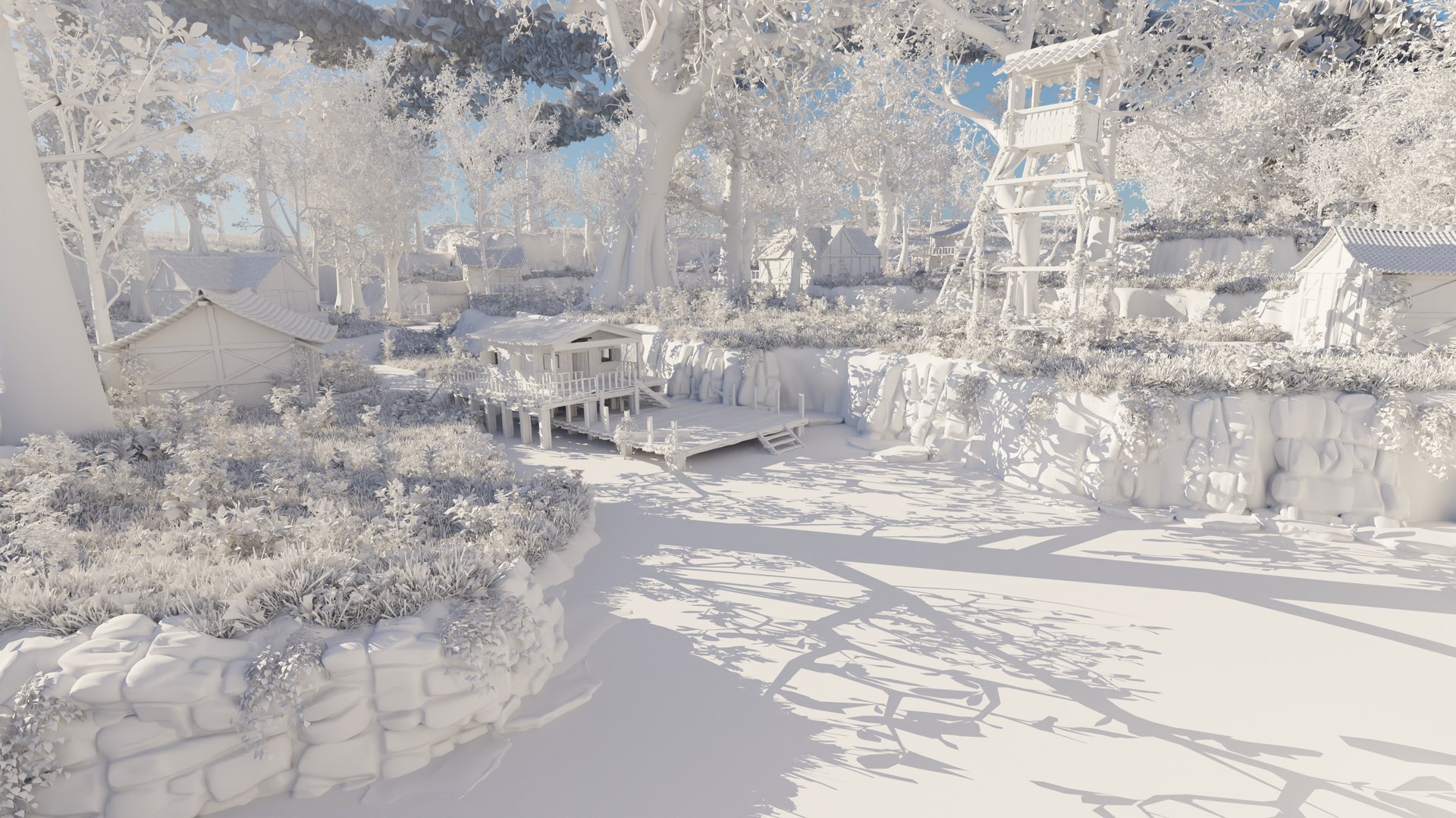 Dock Scene 3D Model - TurboSquid 2002224