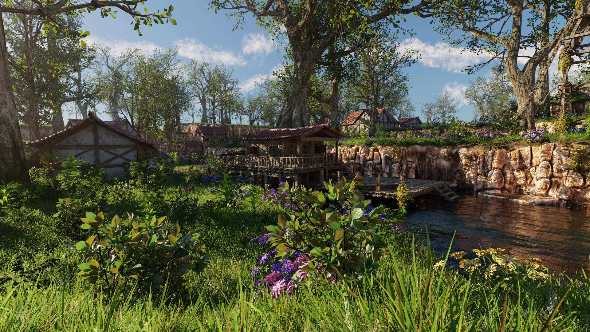 Dock Scene 3D Model - TurboSquid 2002224