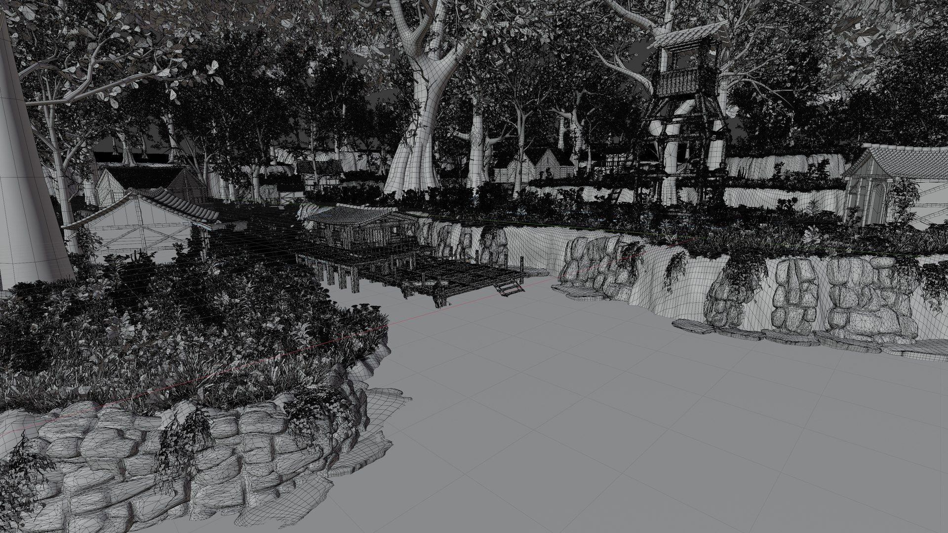 Dock Scene 3D Model - TurboSquid 2002224