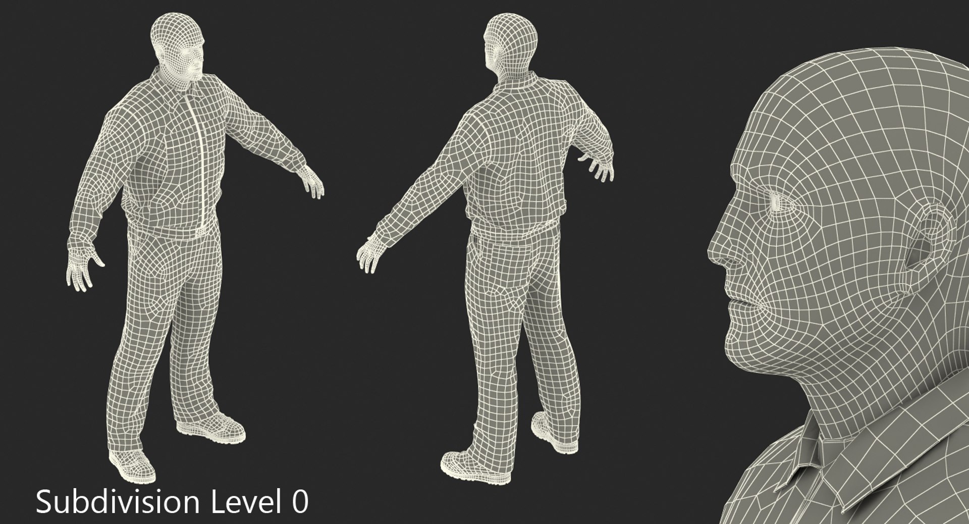 worker work 3d model