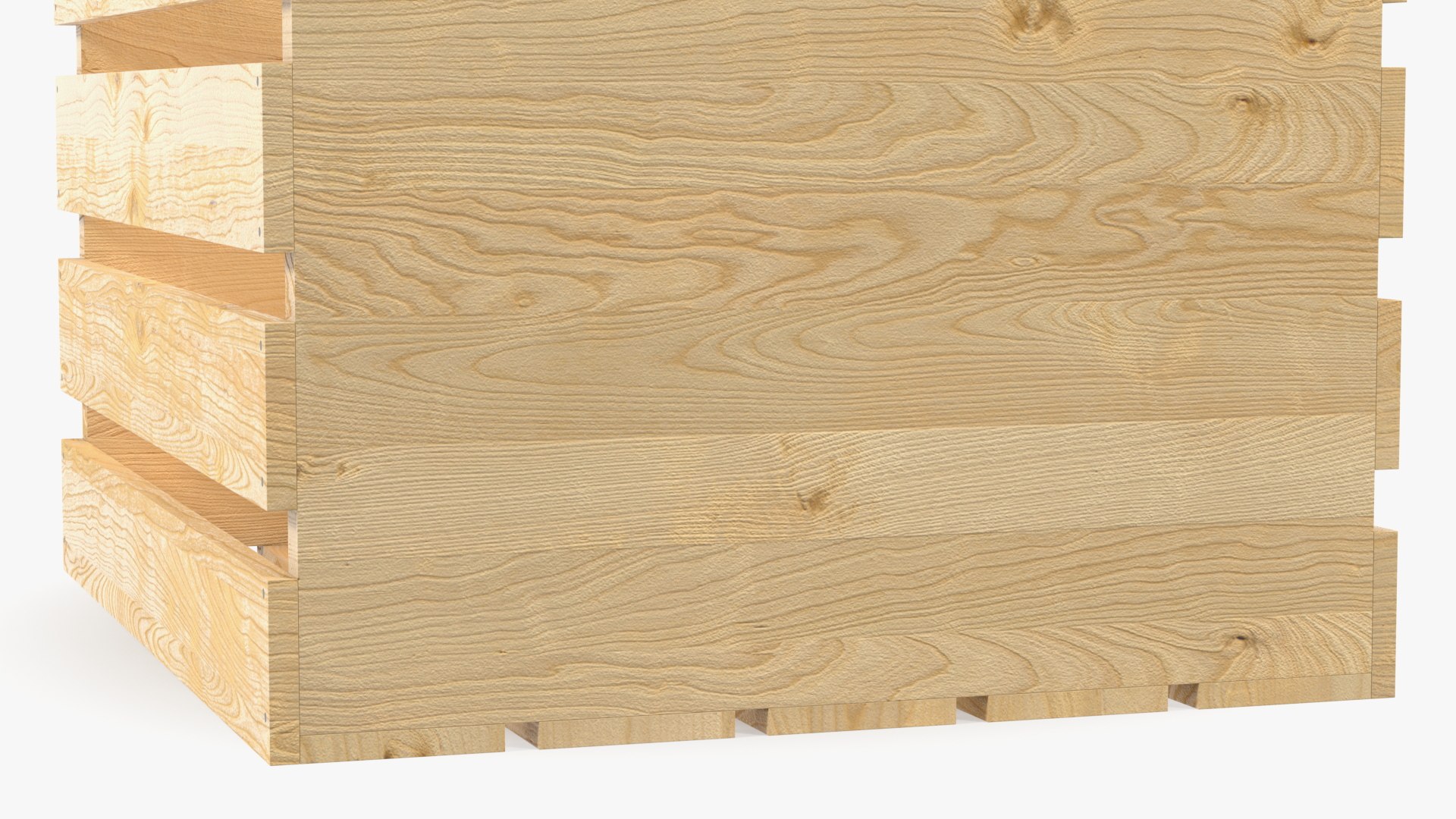 3D Large High Box of Wooden Planks model - TurboSquid 1987132