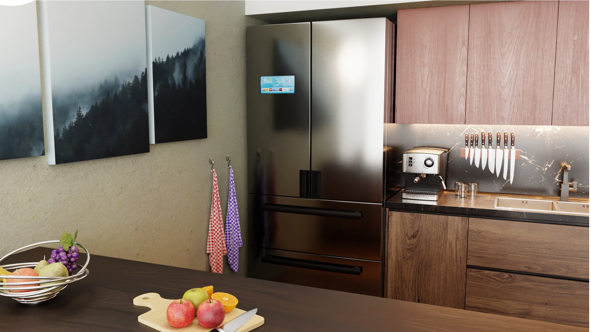 3D Kitchen Fridge - TurboSquid 2185192