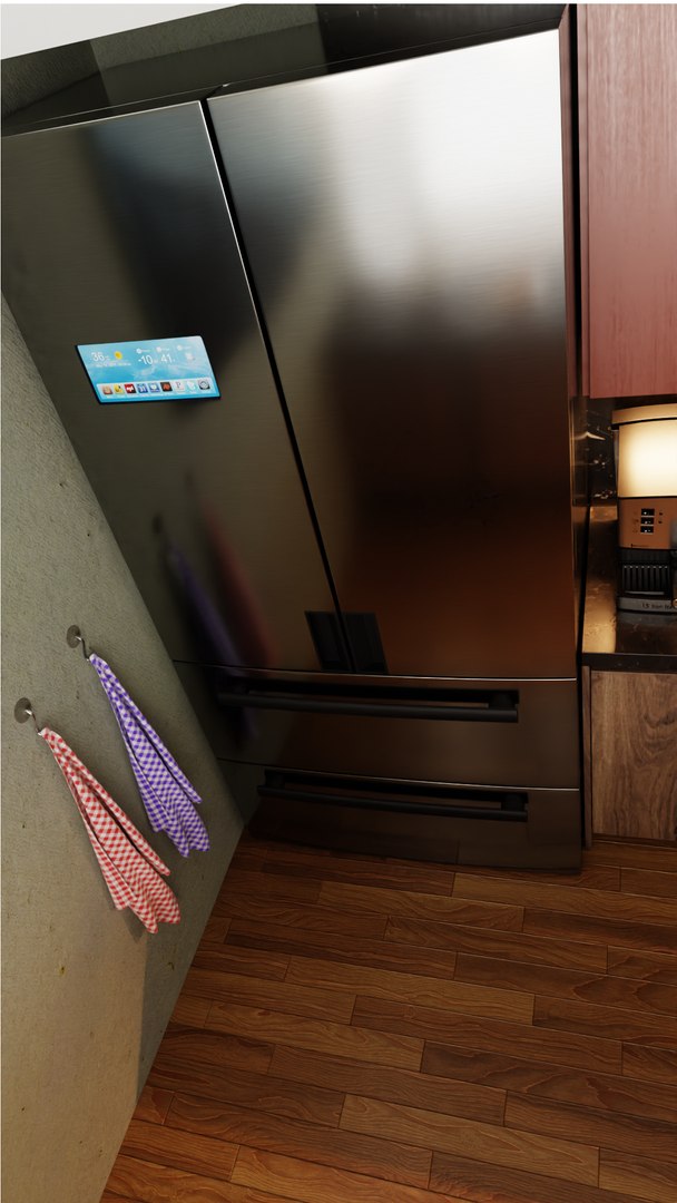 3D Kitchen Fridge - TurboSquid 2185192
