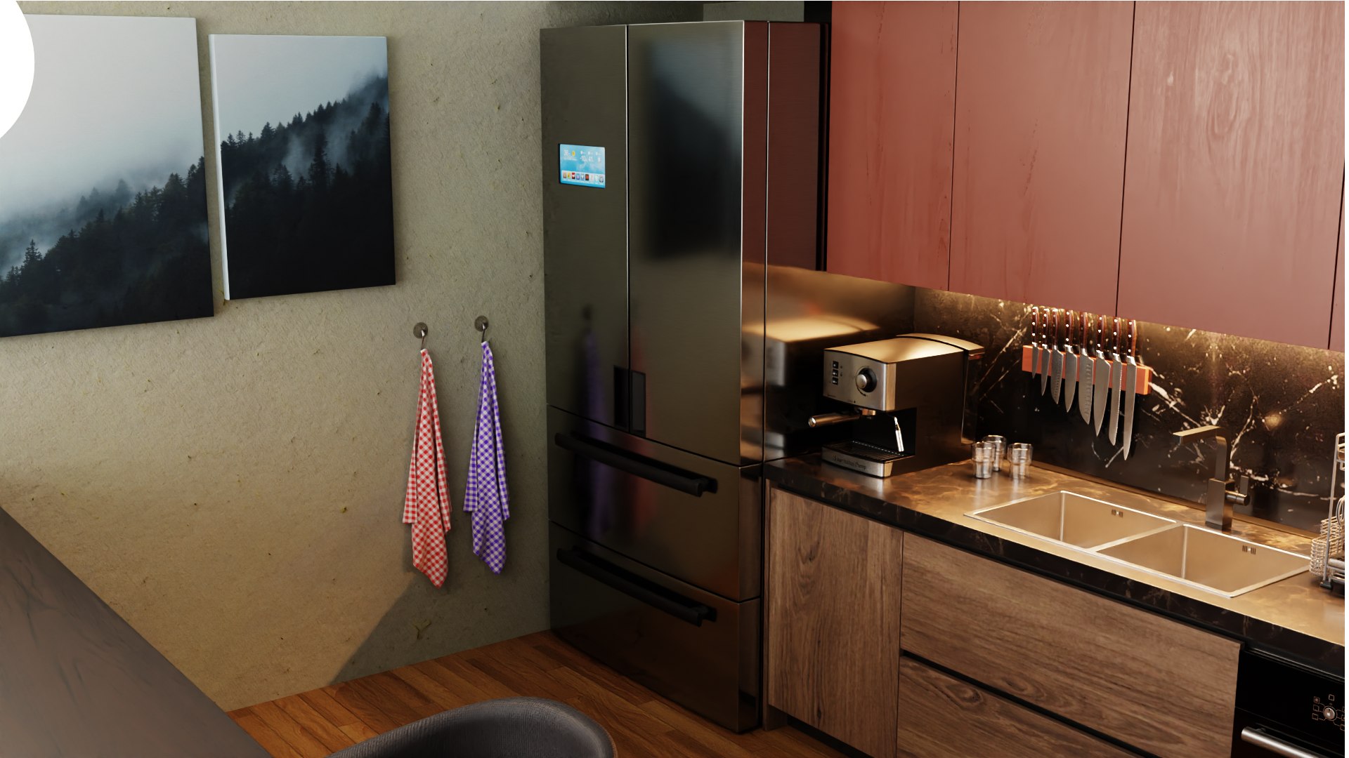 3D Kitchen Fridge - TurboSquid 2185192