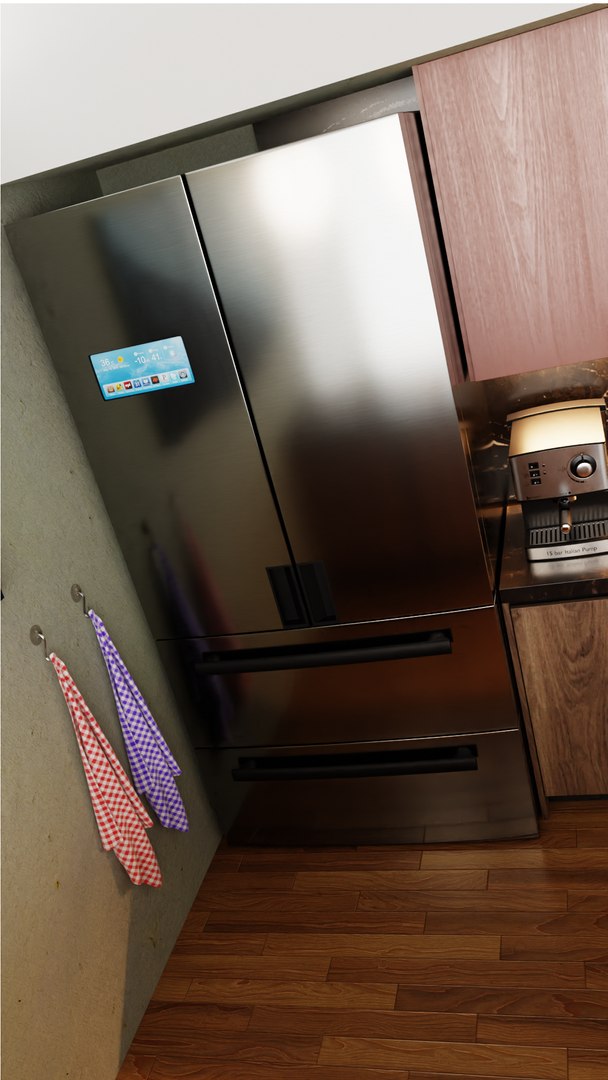 3D Kitchen Fridge - TurboSquid 2185192