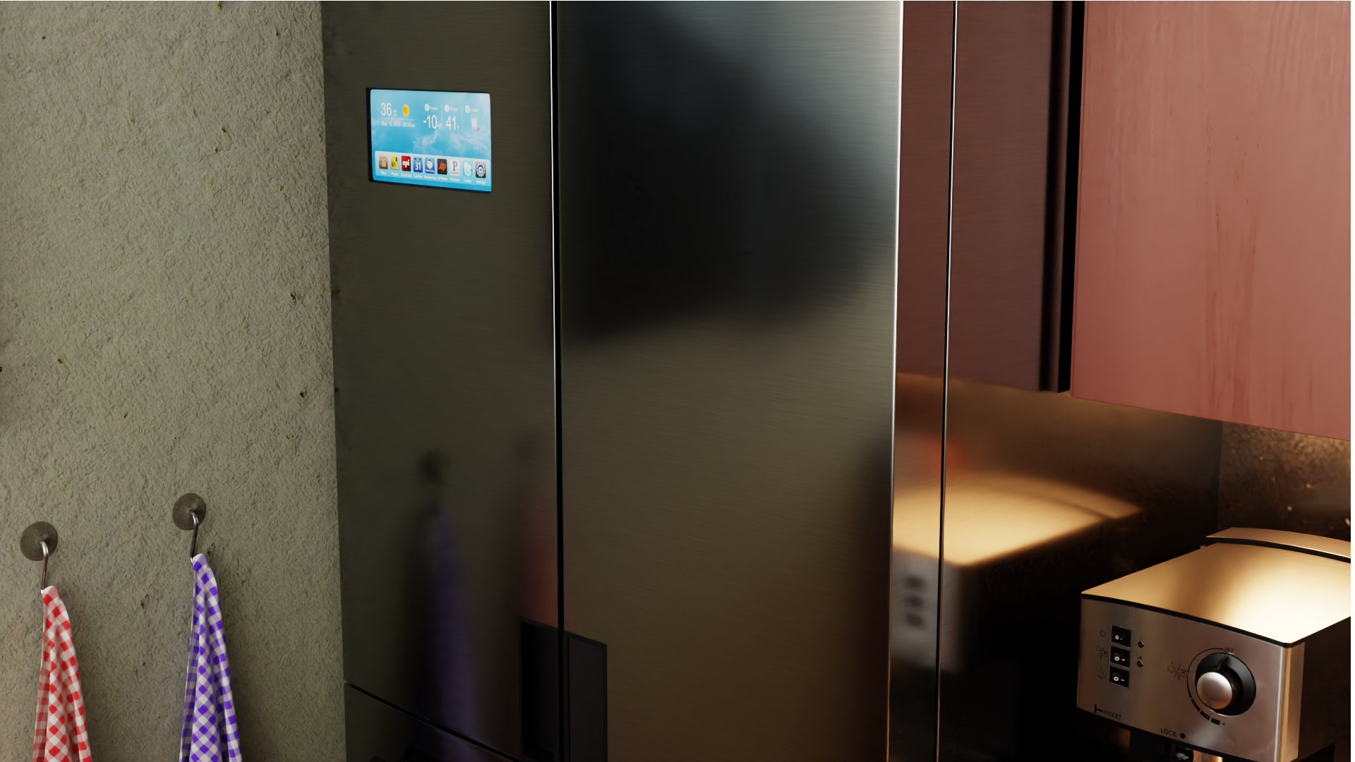 3D Kitchen Fridge - TurboSquid 2185192