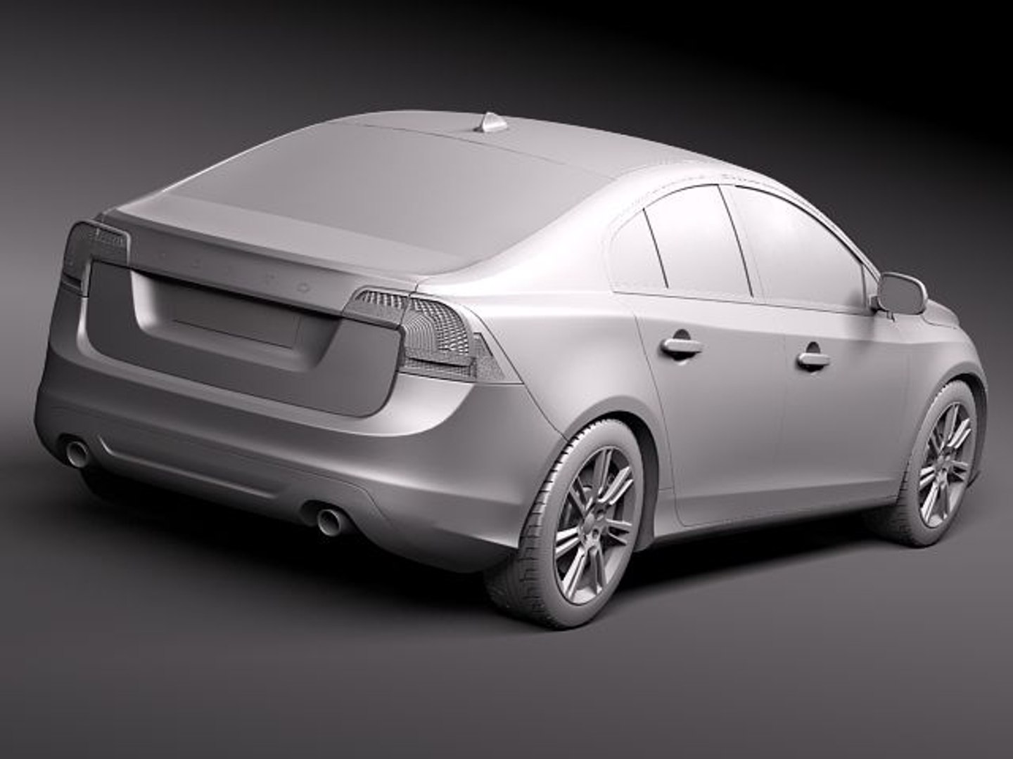 S60 2011 Sedan 3d Model