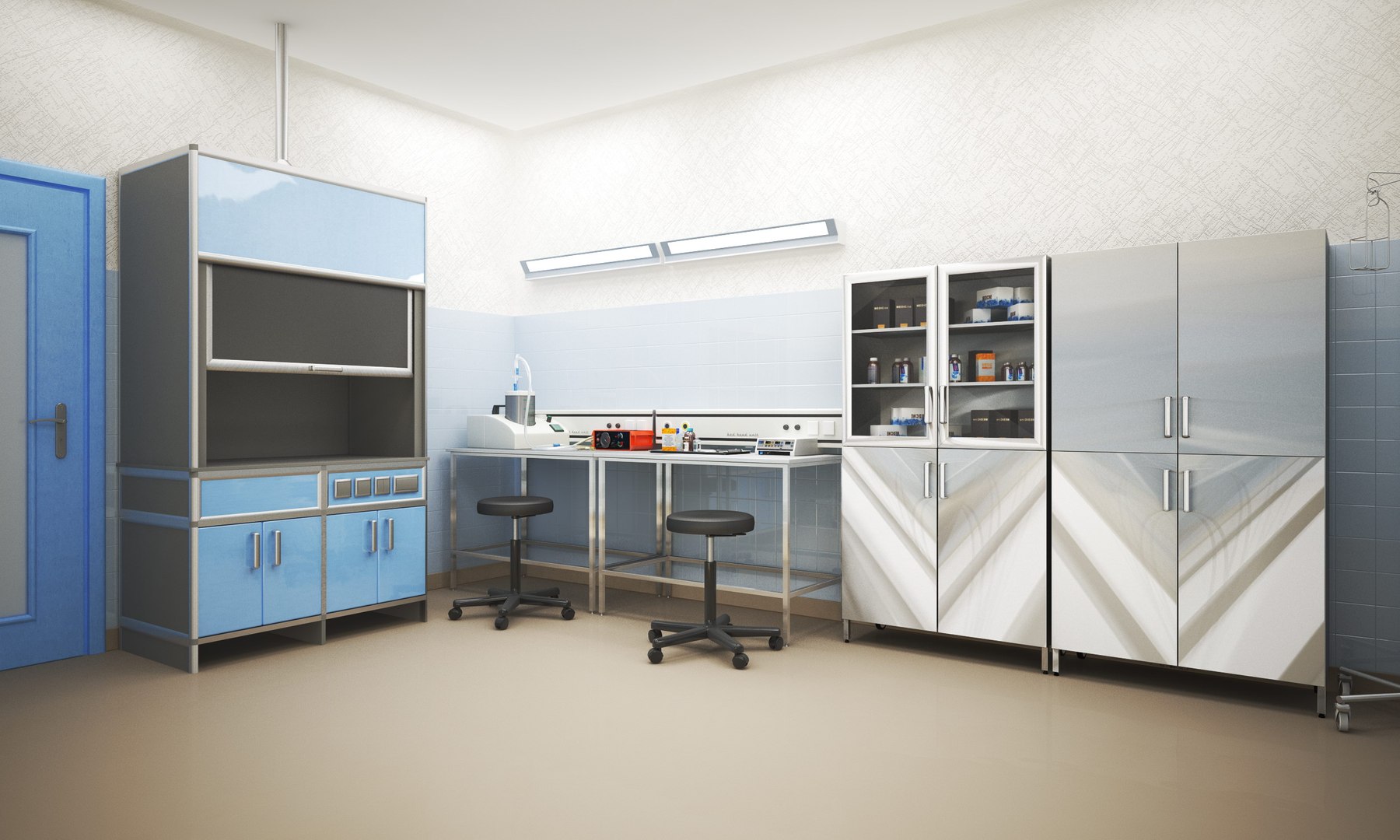 Medical Furniture For Scientific Research, Pharmaceutical And Chemical Laboratories ?3 3D Model ...