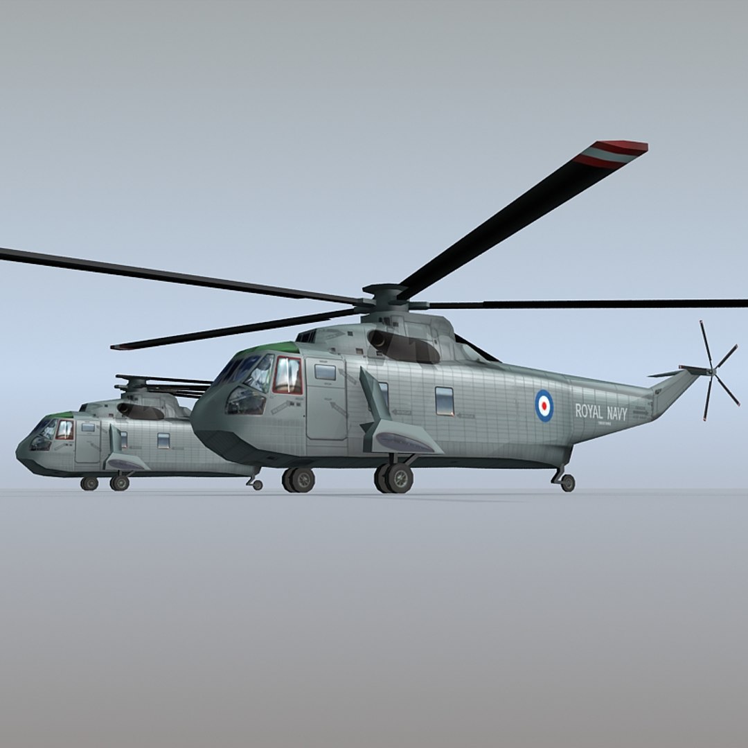 Royal Navy Westland Sea King 3d Model