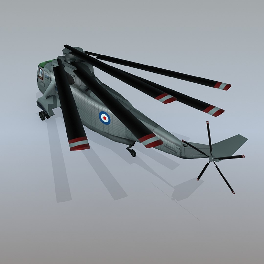 Royal Navy Westland Sea King 3d Model