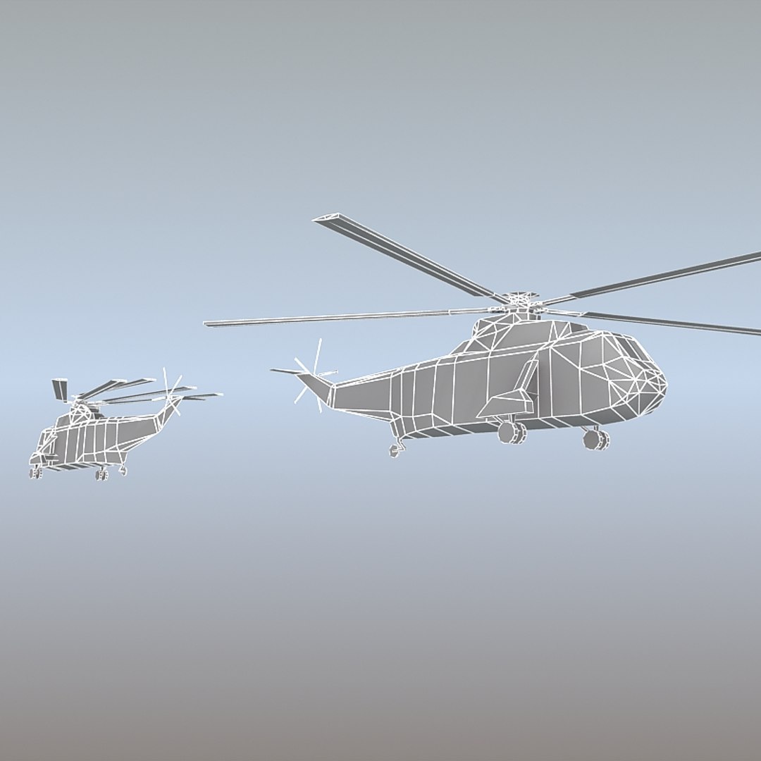 Royal Navy Westland Sea King 3d Model