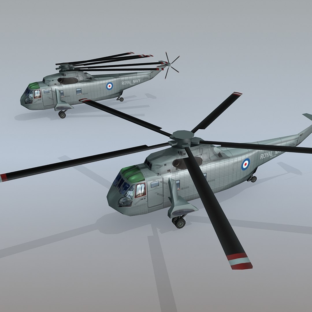 Royal Navy Westland Sea King 3d Model