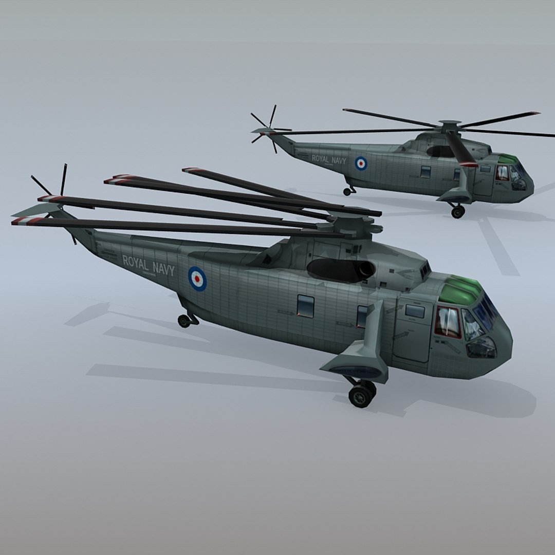 Royal Navy Westland Sea King 3d Model