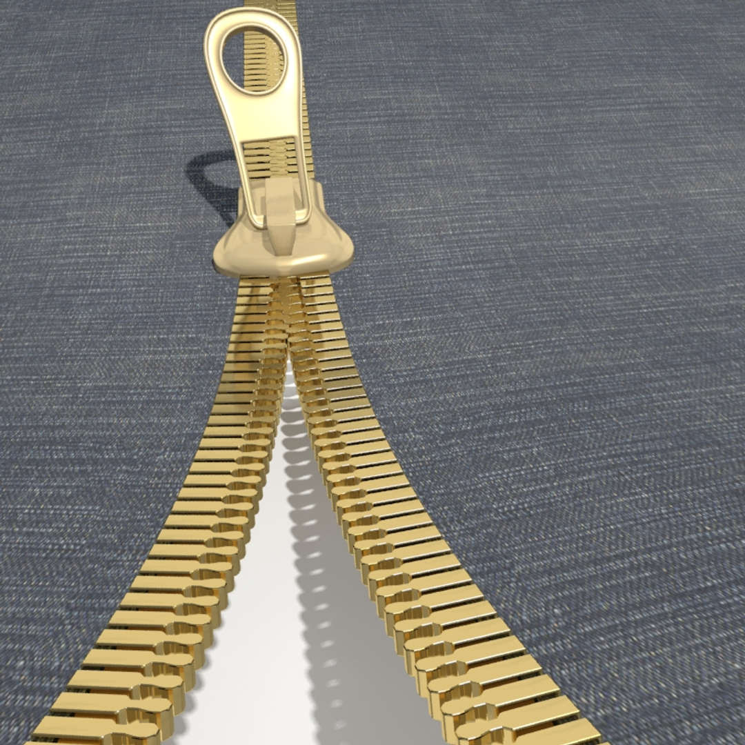 3dsmax open zipper