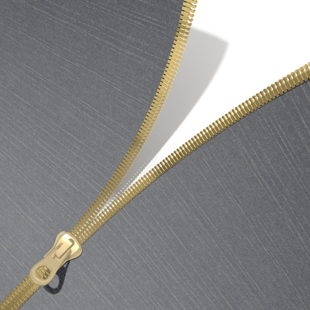 3dsmax Open Zipper