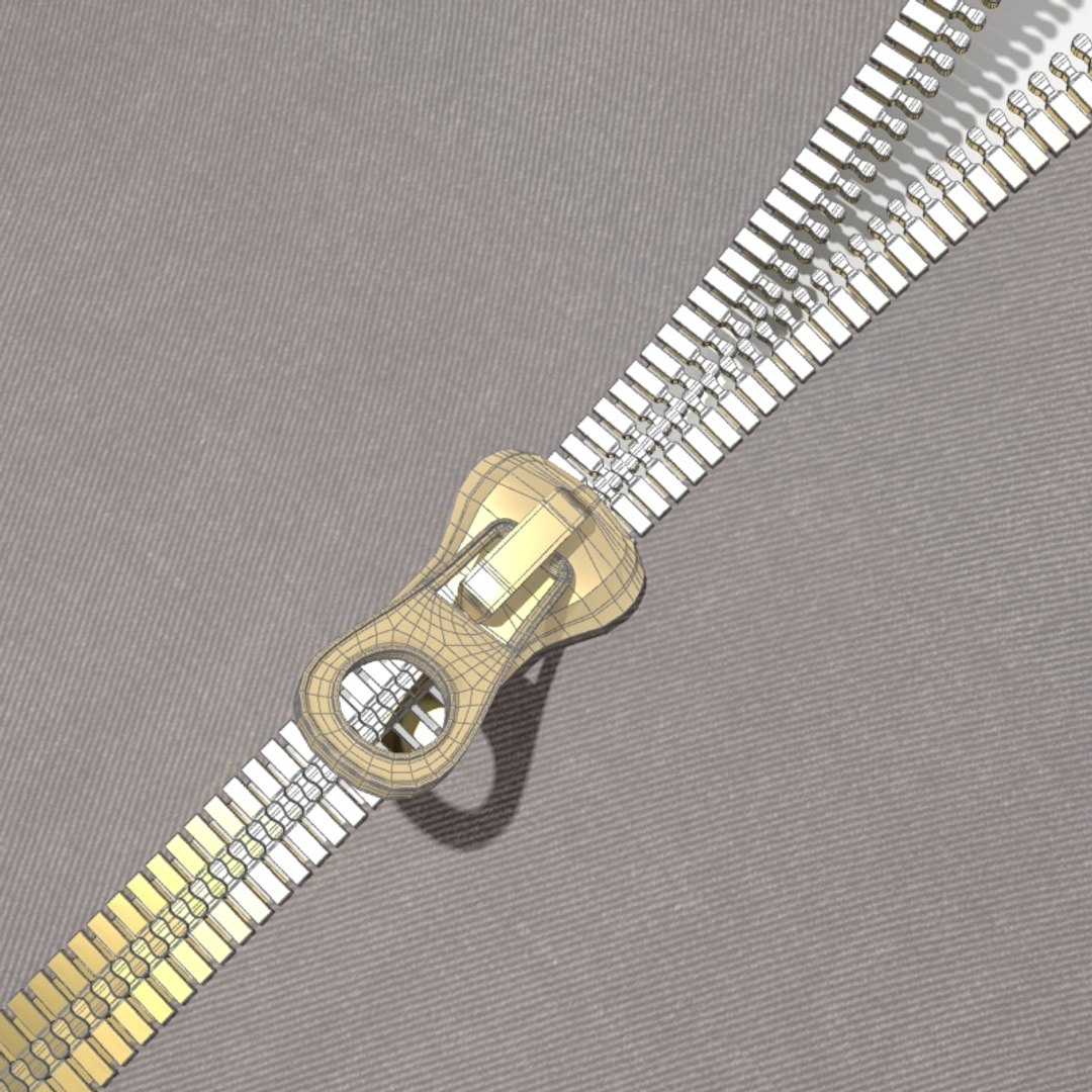 3dsmax Open Zipper