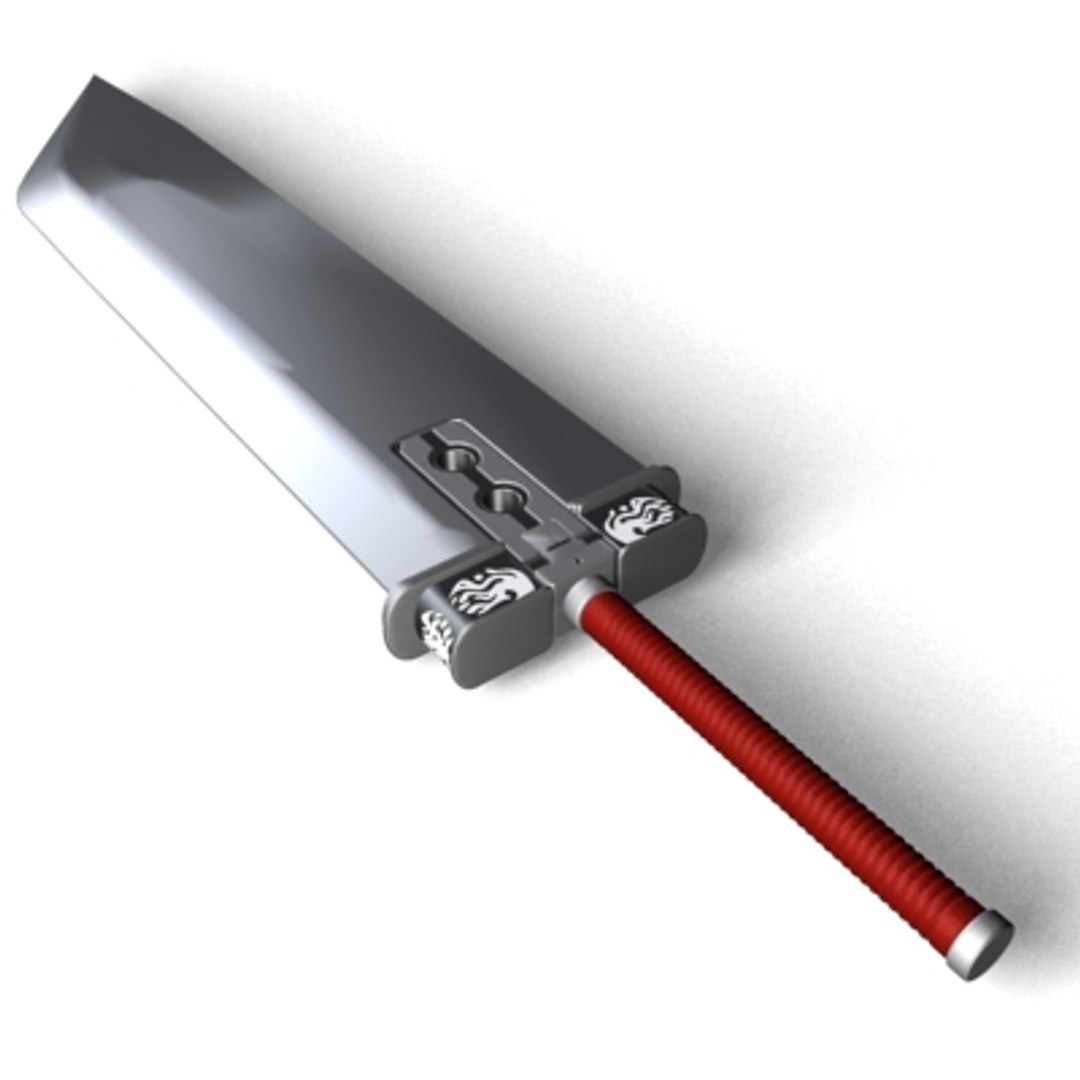 3dsmax Cloud Strife Sword
