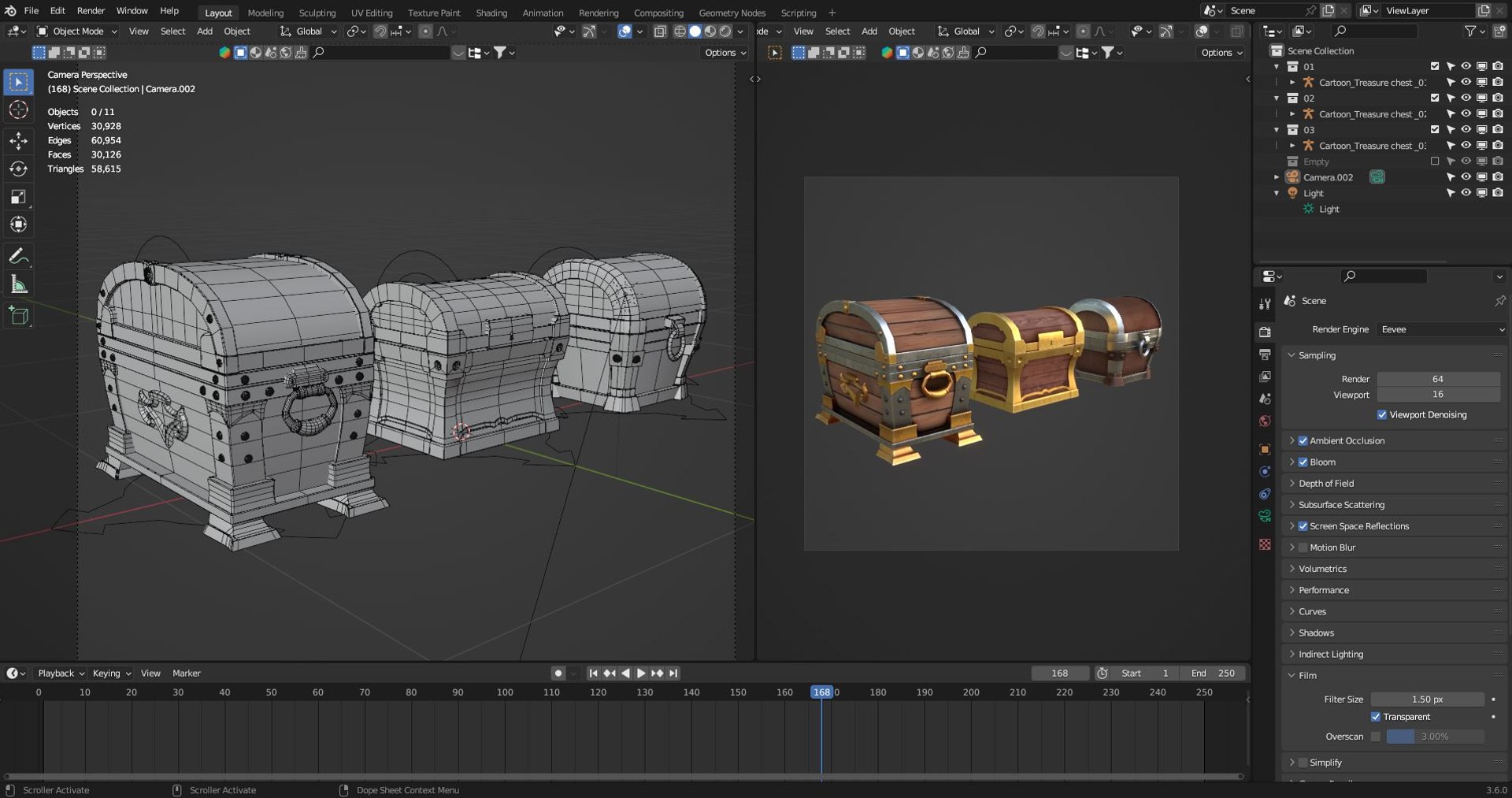 Treasure Chest 3D model - TurboSquid 2103495