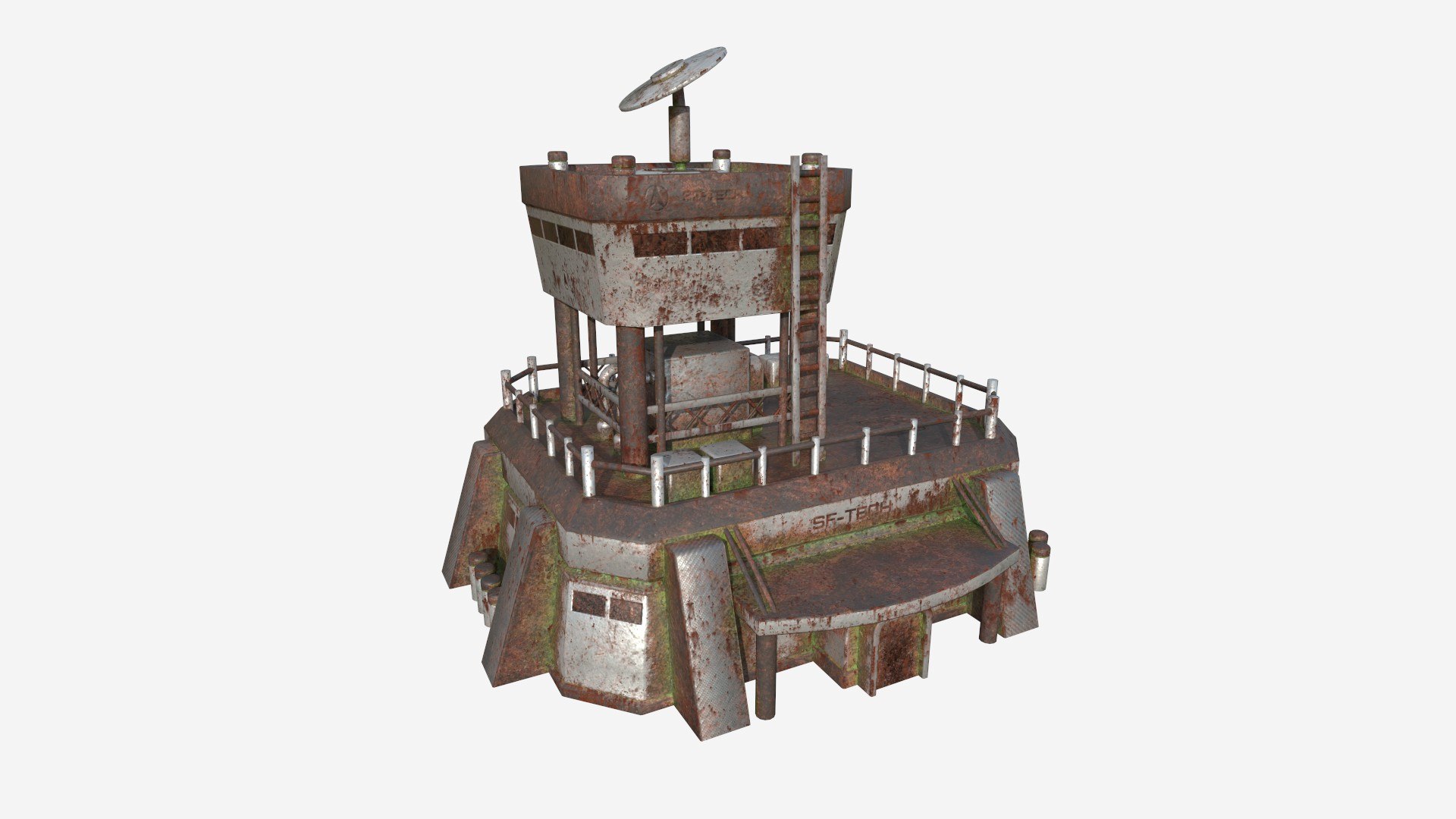 3D Model SciFi Facility B10 Abandoned - Sci Fi Exterior Design ...