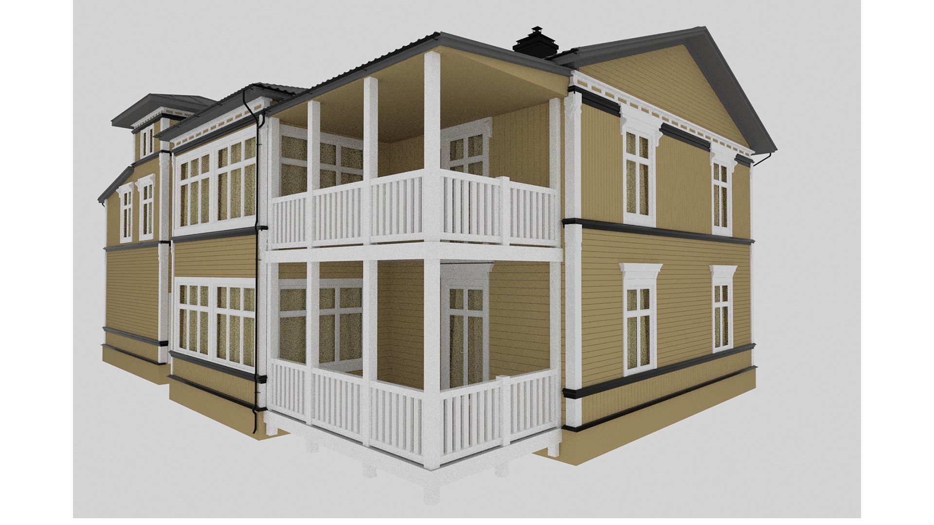 3D house manison 1920 - TurboSquid 1662960