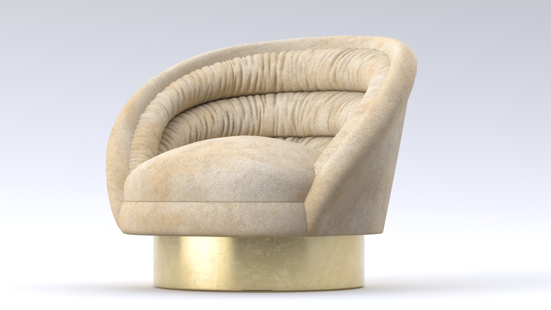 3D Vladimir Kagan Ellipse Lounge Chair Model - TurboSquid 1952900