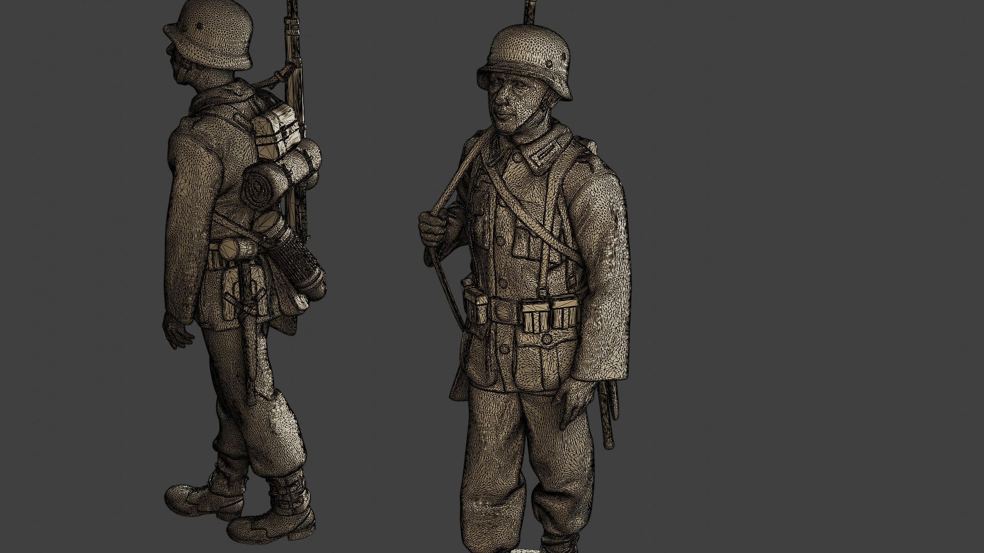 German Soldier Ww2 Walk 3D Model - TurboSquid 1459037