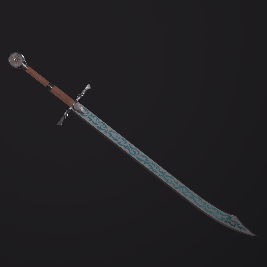 3D Saber Sword Fantasy Medieval Stylized PBR Model - TurboSquid 2268271